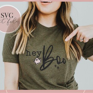 Hey Boo Svg Boo Svg Ghost Svg Halloween Shirt Svg Cute - Etsy
