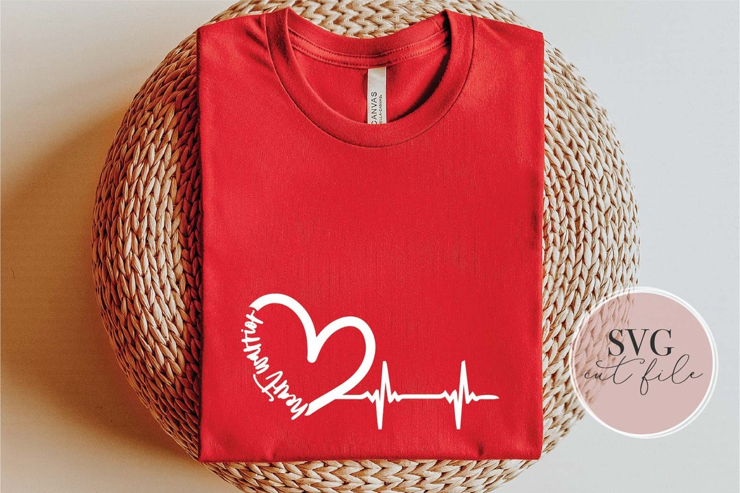Heart Warrior Svg, Heart Disease Awareness Svg, Healthy Heart Svg ...