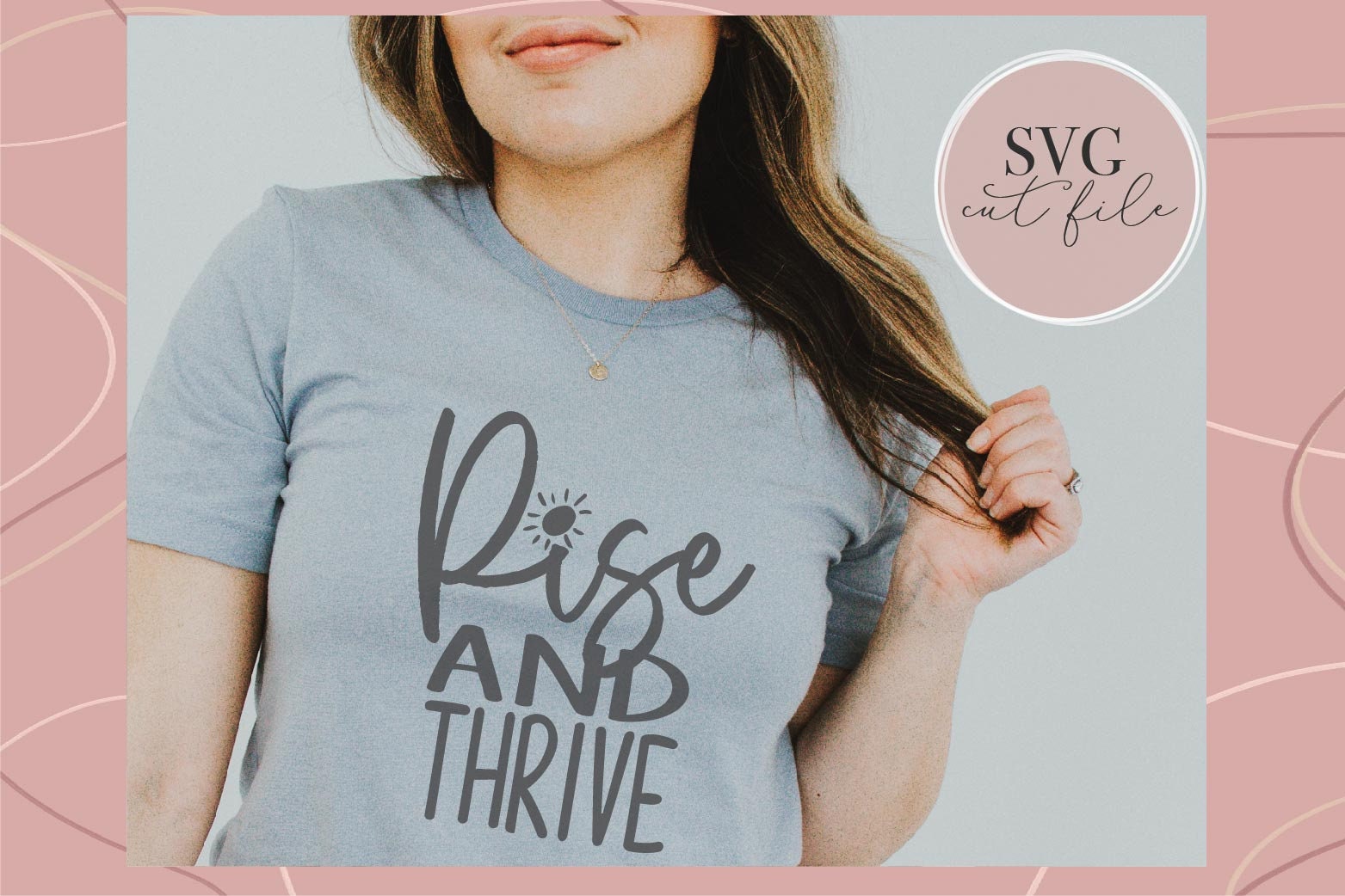 Rise and Thrive svg Boss babe svg Motivational svg | Etsy