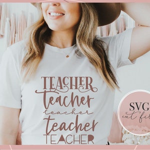Teach Svg, SVG for Teacher, Teacher Shirt Svg, Cute Teacher Shirt ...