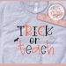 Trick or Teach Svg Teacher Halloween Svg Cute Halloween Svg - Etsy