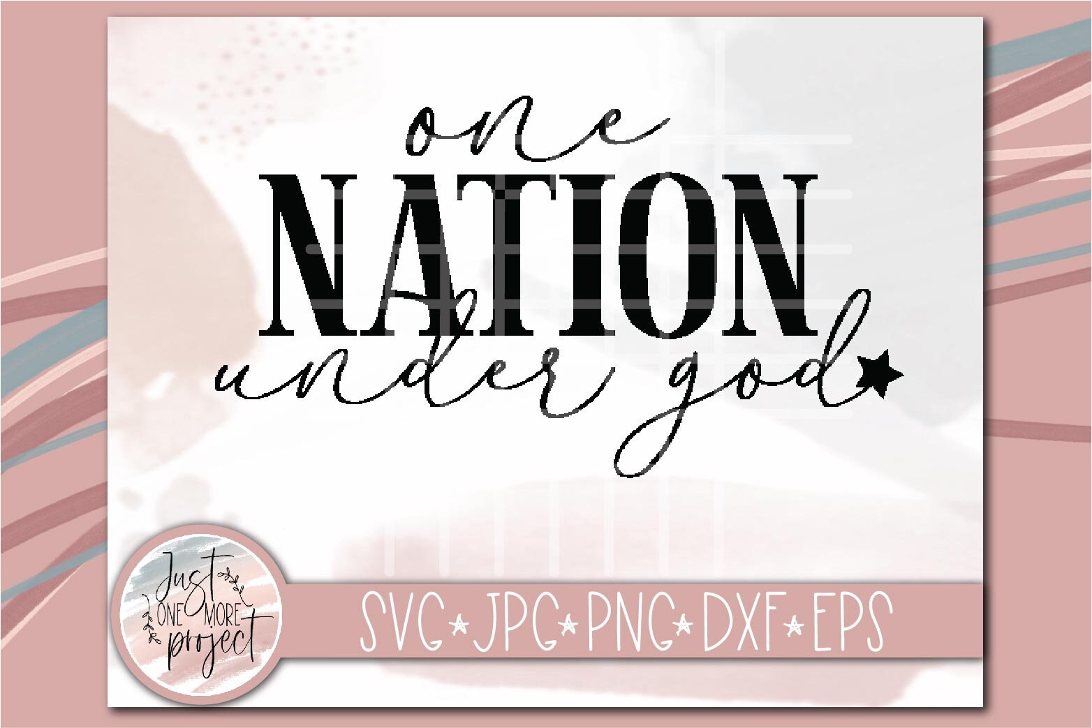 One Nation Under God Svg One Nation Svg Under God Svg 4th - Etsy
