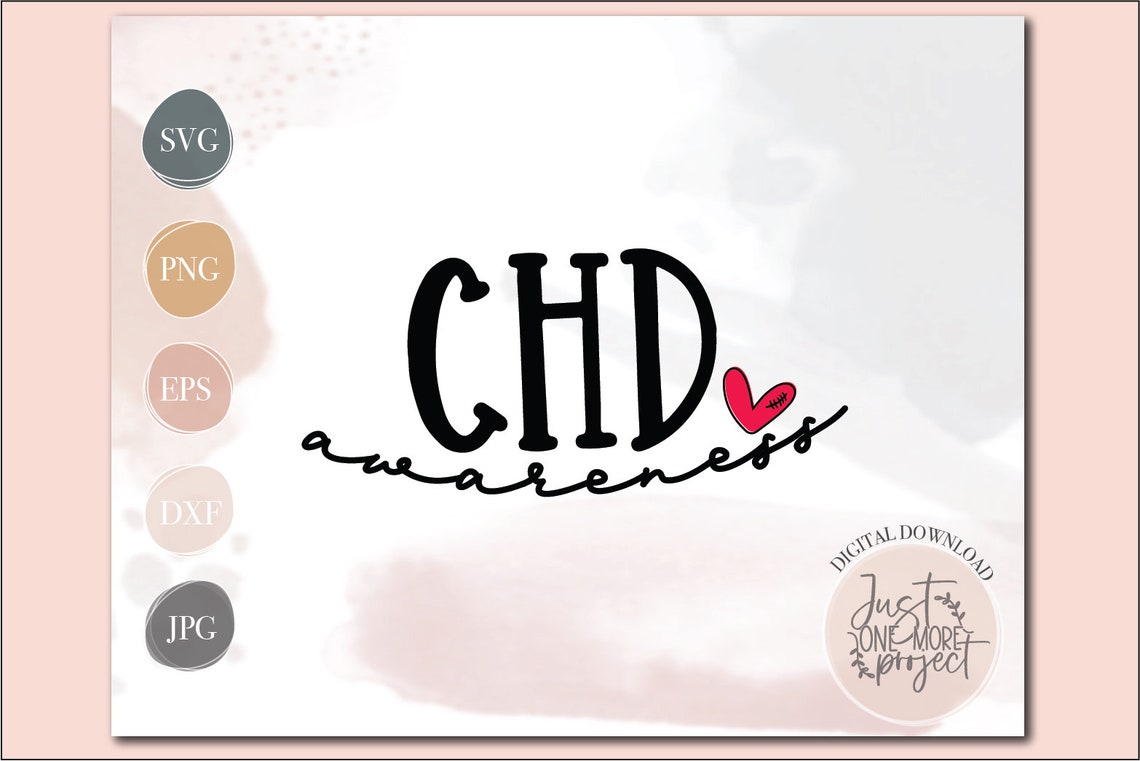 CHD Awareness Svg Heart Disease Awareness Svg Heart Warrior - Etsy