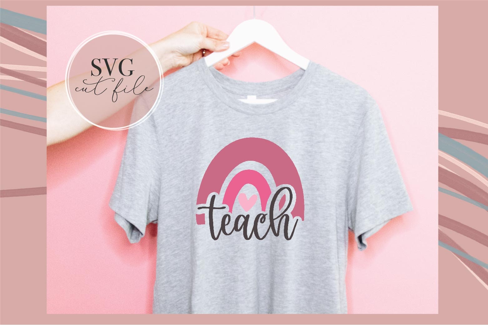 Teach Svg Teacher Shirt Svg Cute Teacher Shirt Rainbow - Etsy