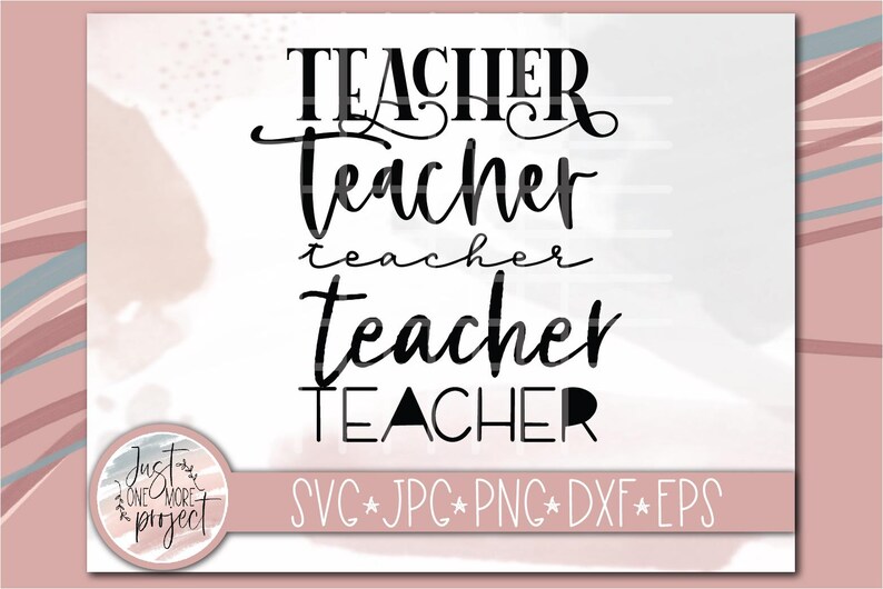 Teach Svg SVG for Teacher Teacher Shirt Svg Cute Teacher | Etsy