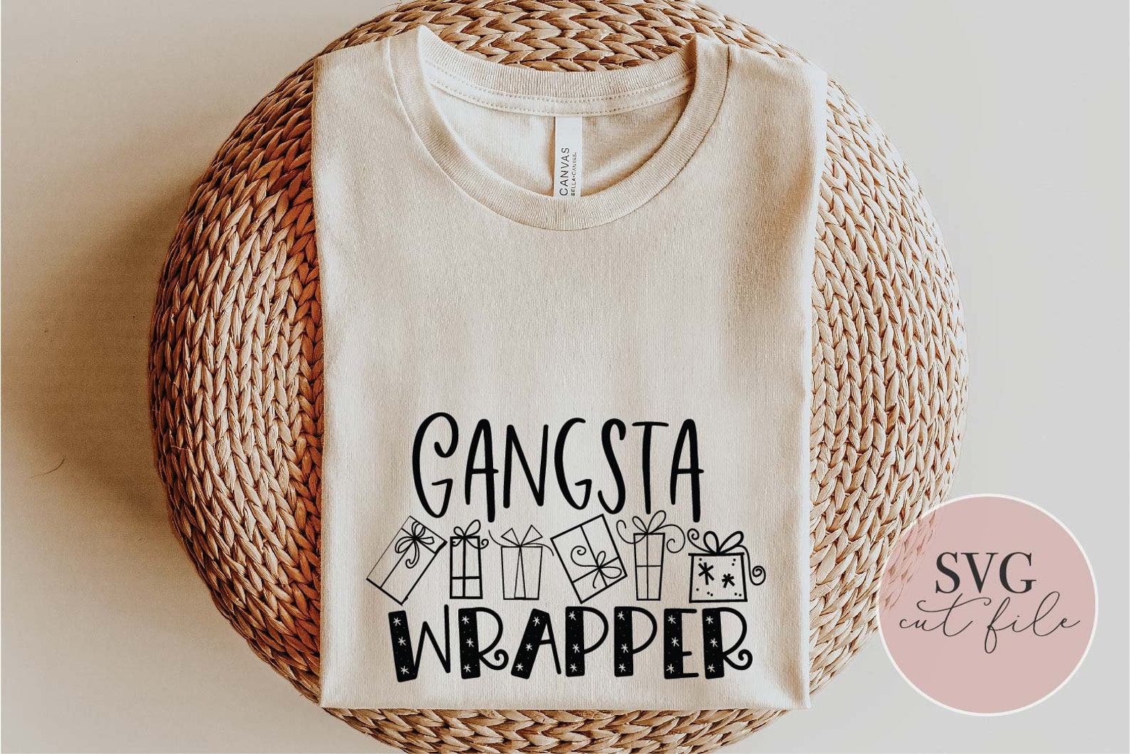 Gangsta Wrapper Svg Gangster Wrapper Svg Christmas Shirt - Etsy