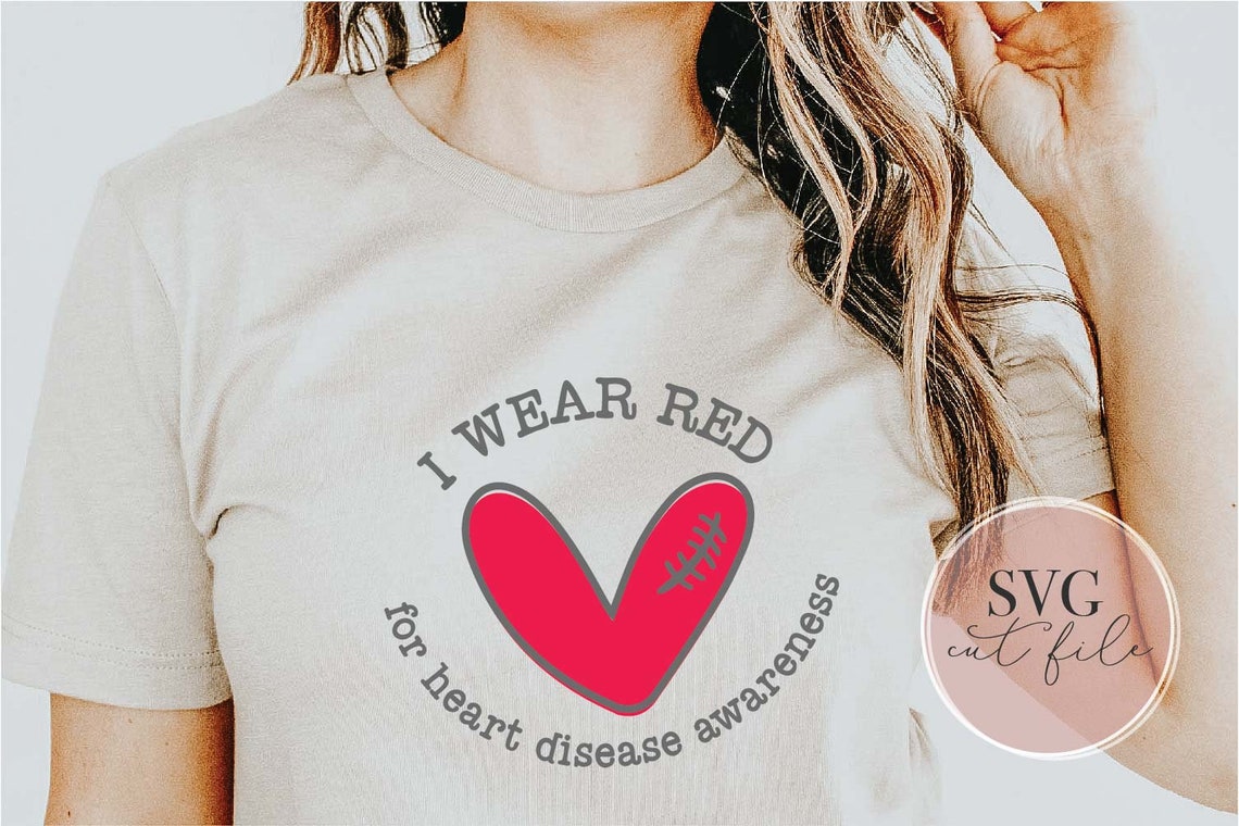 Heart Disease Awareness Svg Healthy Heart Svg Heart Disease | Etsy