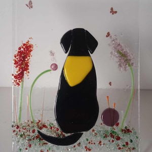 Personalized Fused Glass Dog Portrait - Custom Made or Pet Memorial ...