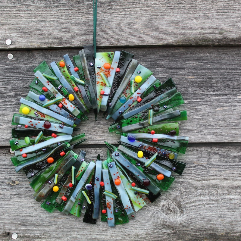 Glass Wreath - Etsy