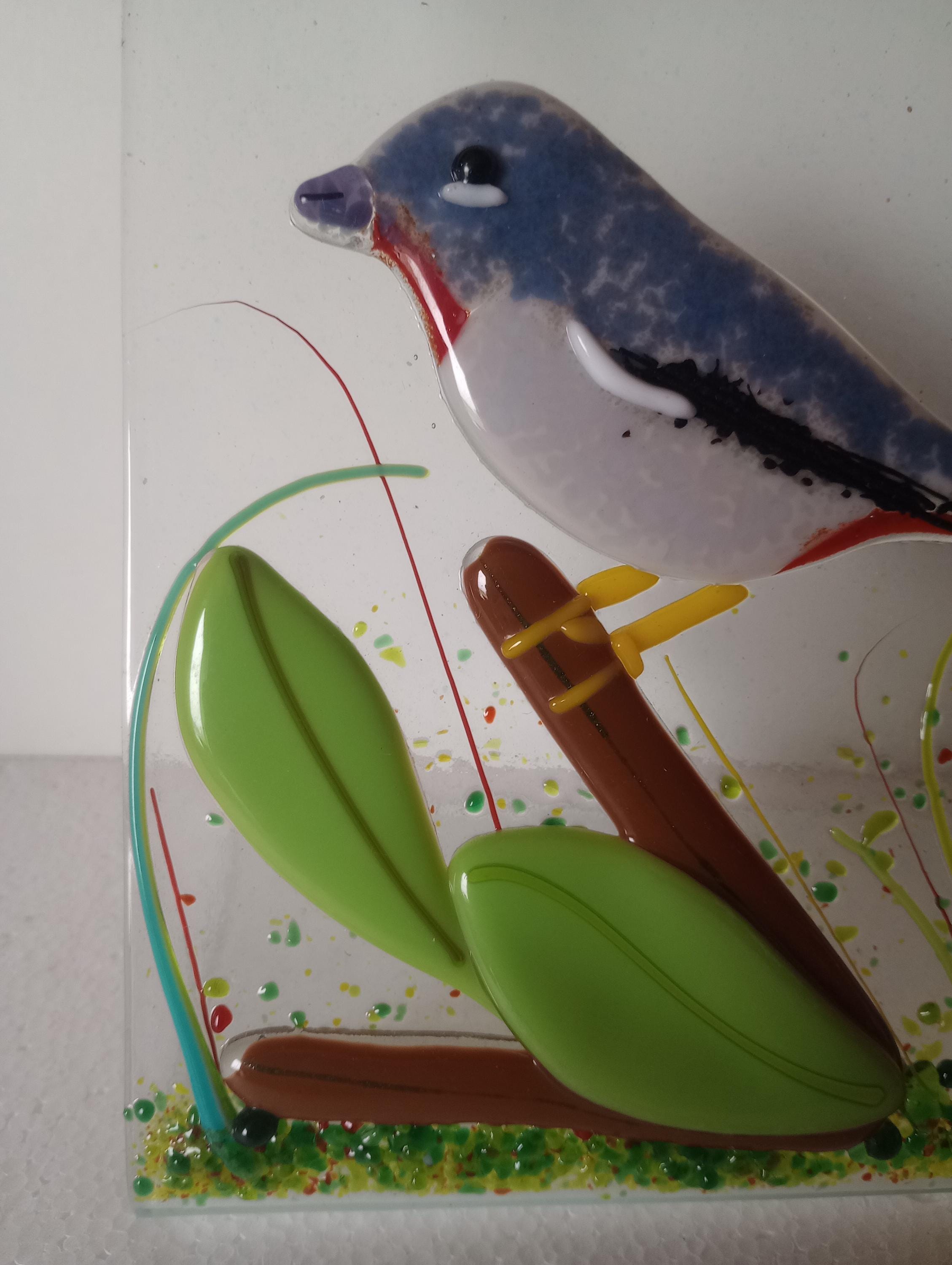 Kiln Fired Glass Bird of Jamaica Art - Frank Bernal Inspired - Etsy