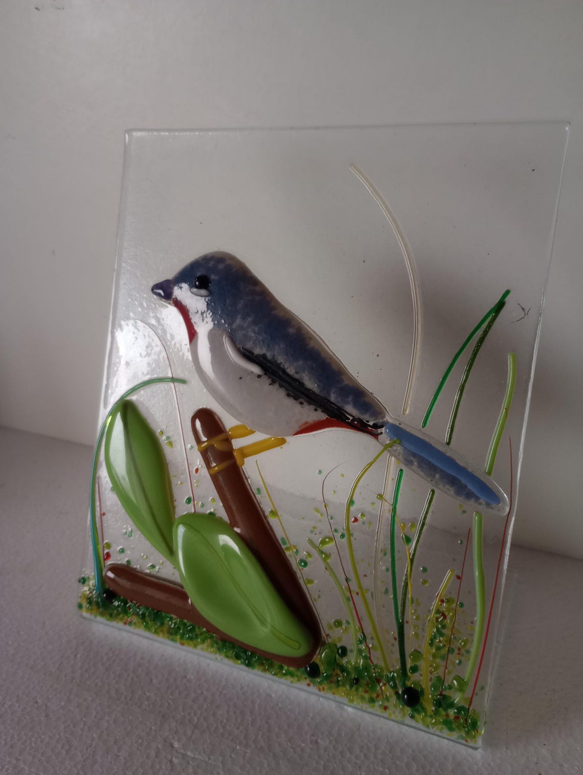 Kiln Fired Glass Bird of Jamaica Art - Frank Bernal Inspired - Etsy