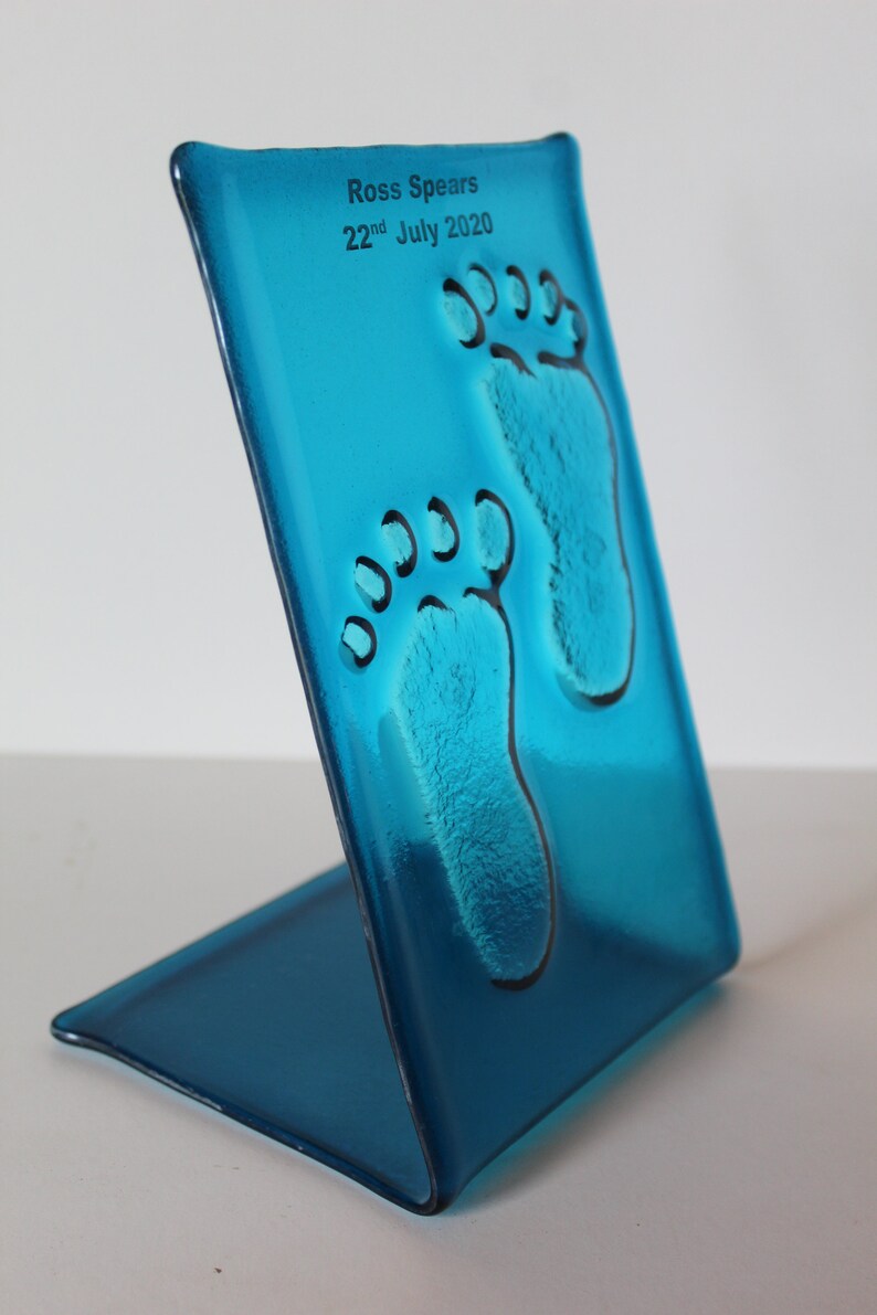 Baby Feet in Fused Glass for Display. Your Babies Feet - Etsy