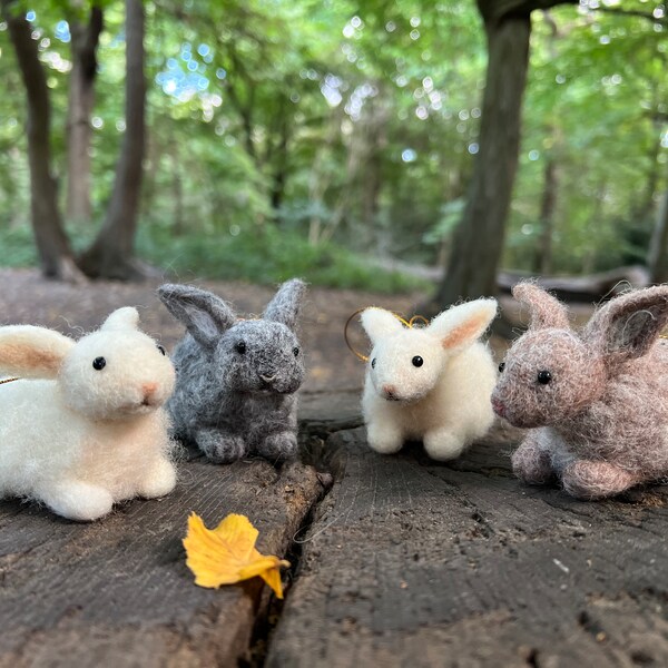 Needle Felted Rabbit - Etsy
