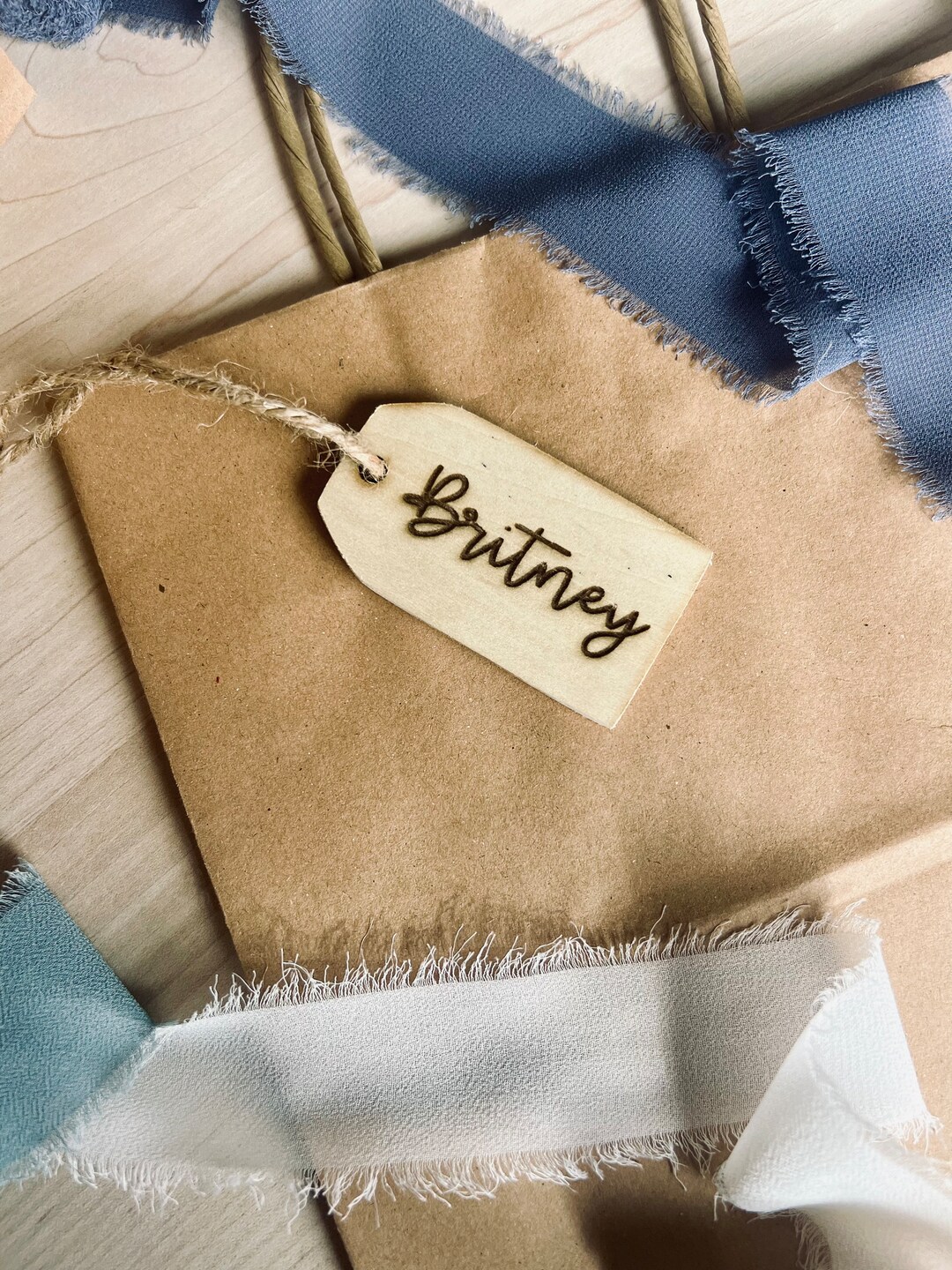 Wooden Personalized Gift Tag | Christmas Gift Tag | Name Tag for Gift ...