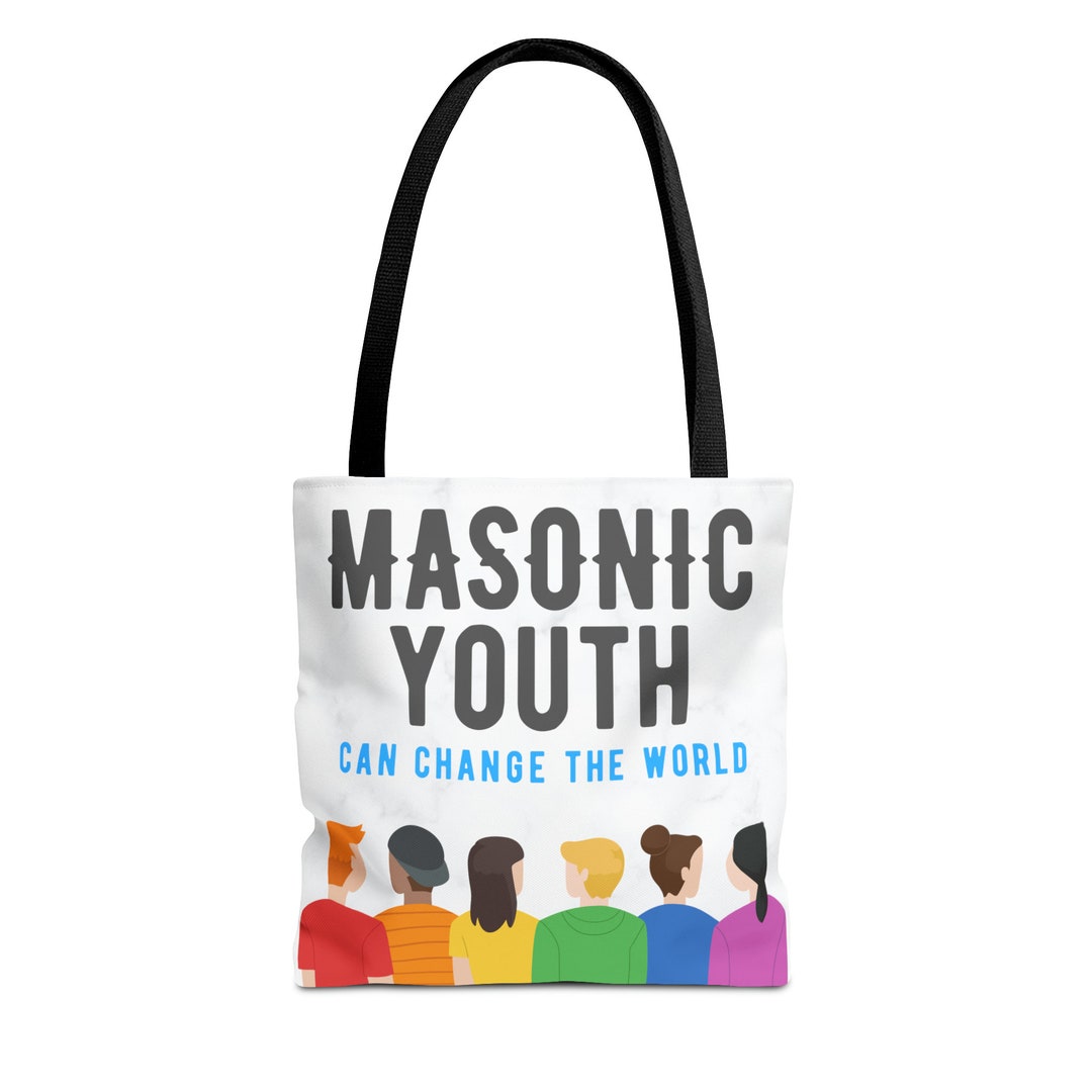 Masonic Youth Can Change the World Tote Bag, IORG, Jobie, Demolay, KOP ...