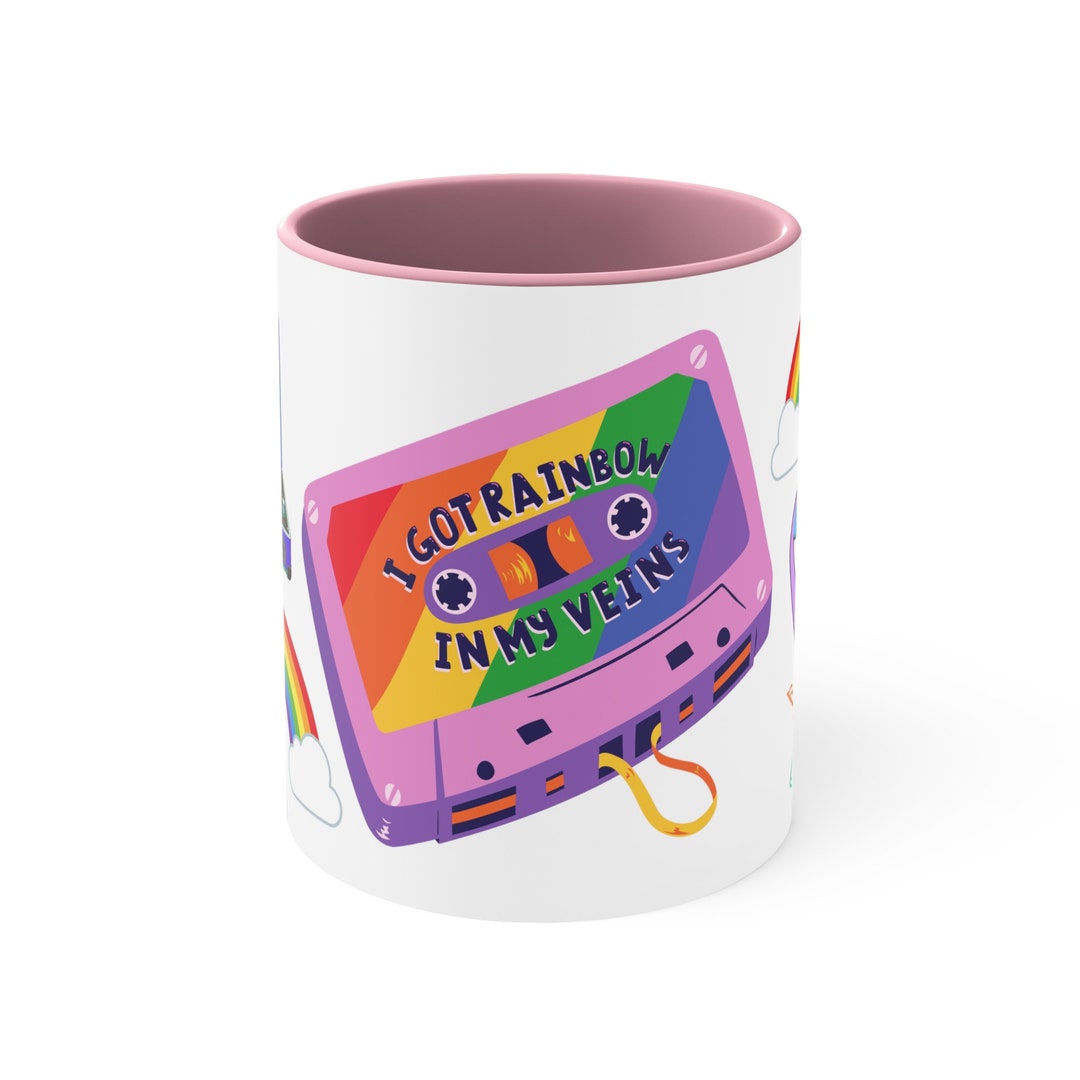 I Got Rainbow in My Veins Mug, Accent Coffee Mug, 11oz, IORG, Masonic ...