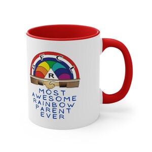 IORG Best Rainbow Parent, Accent Coffee Mug, 11oz, IORG, Masonic Youth ...