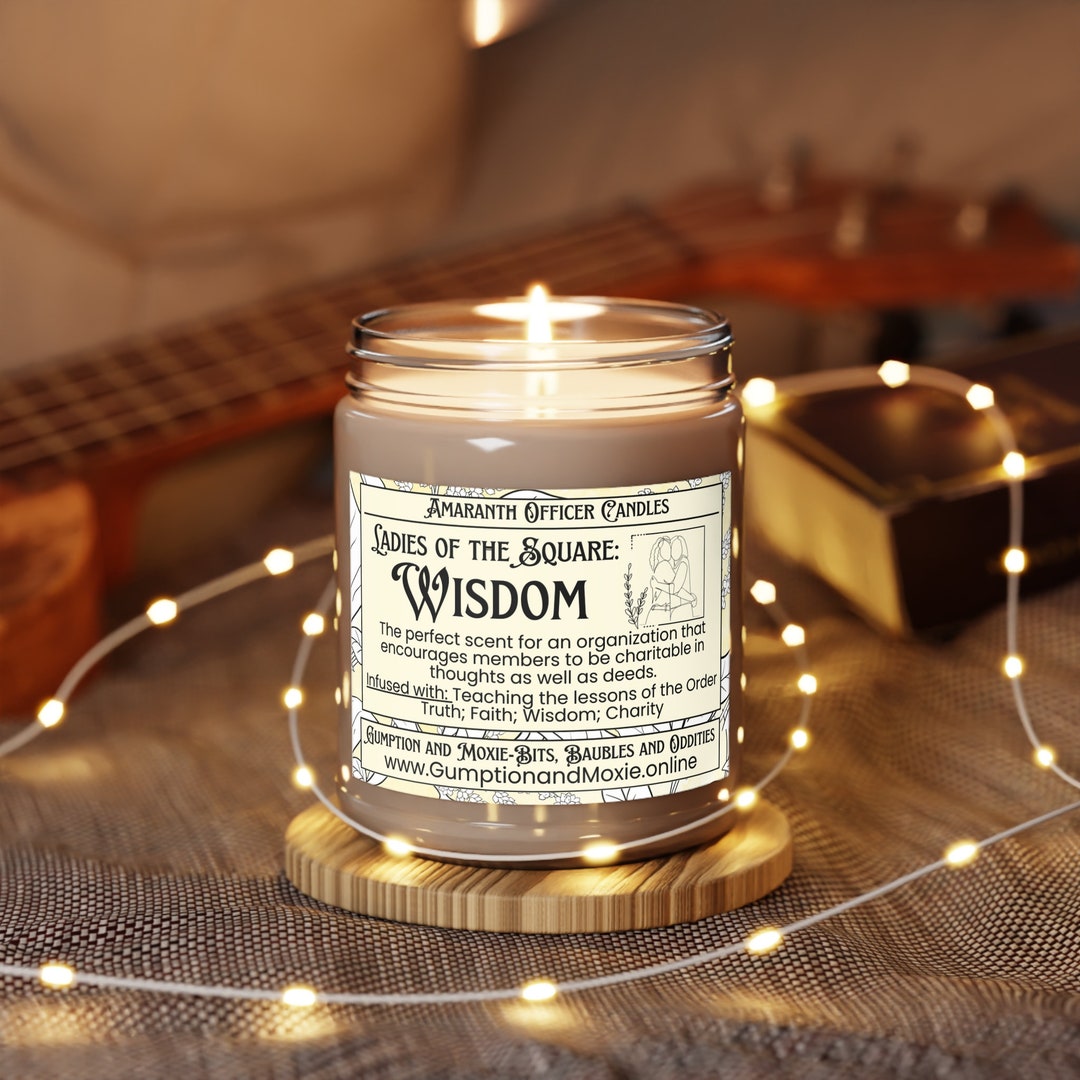 Wisdom Amaranth Officer Candle, 9oz Scented Candles, Friendship Gift - Etsy