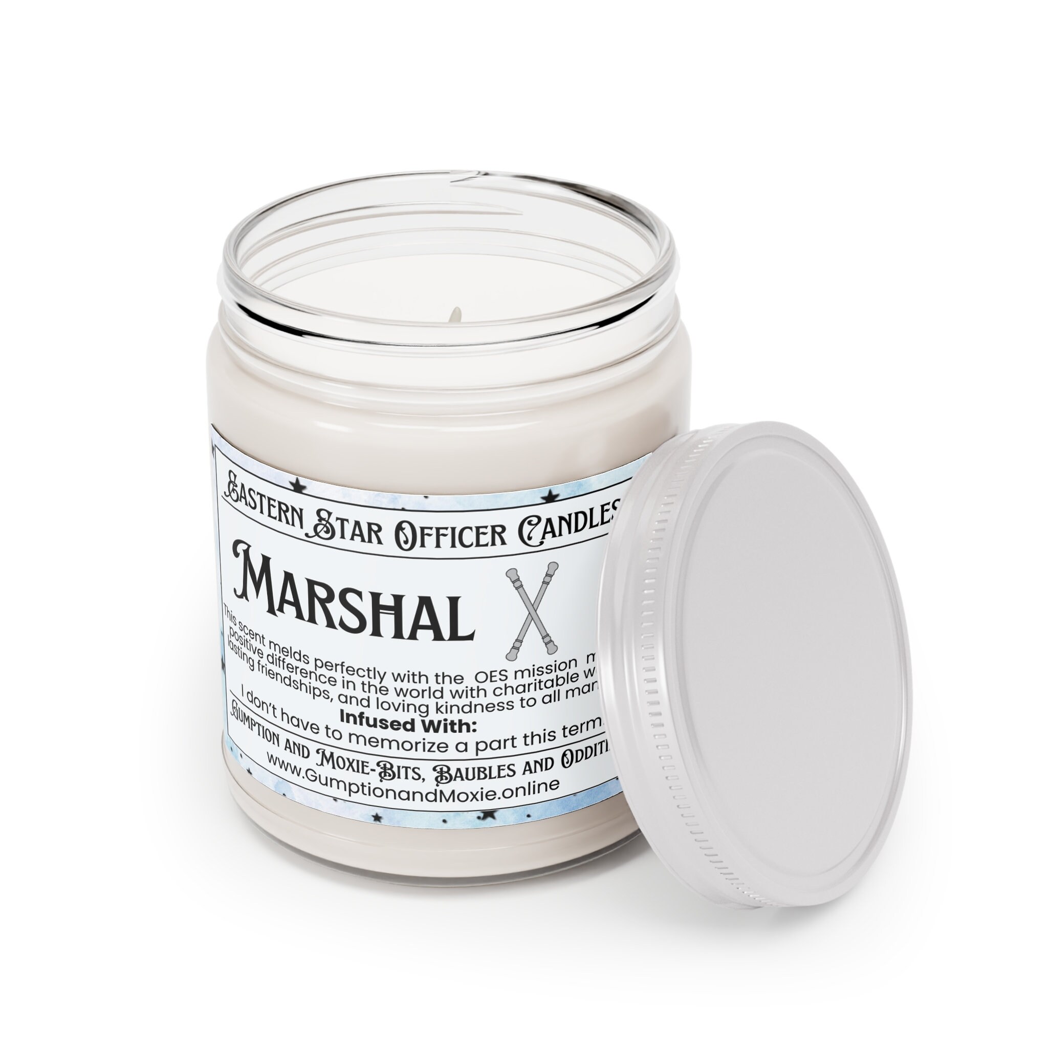 Marshal Eastern Star Officer Candle, 9oz Scented Candles, Friendship ...
