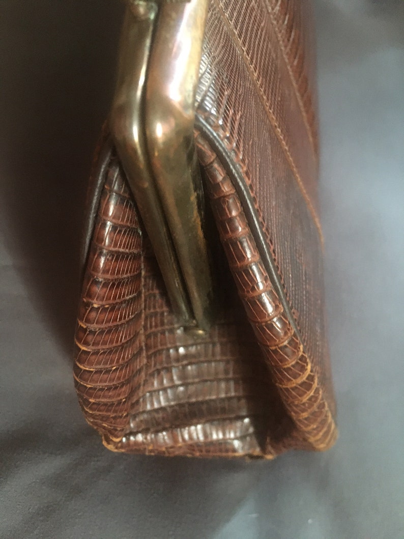 Vintage Lizard Skin Purse - Good Condition - 1950s - Mod - Etsy