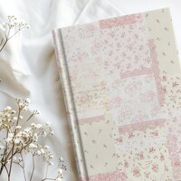 Hardcover Journal With Floral Watercolor Design With Lined Pages, Blue ...