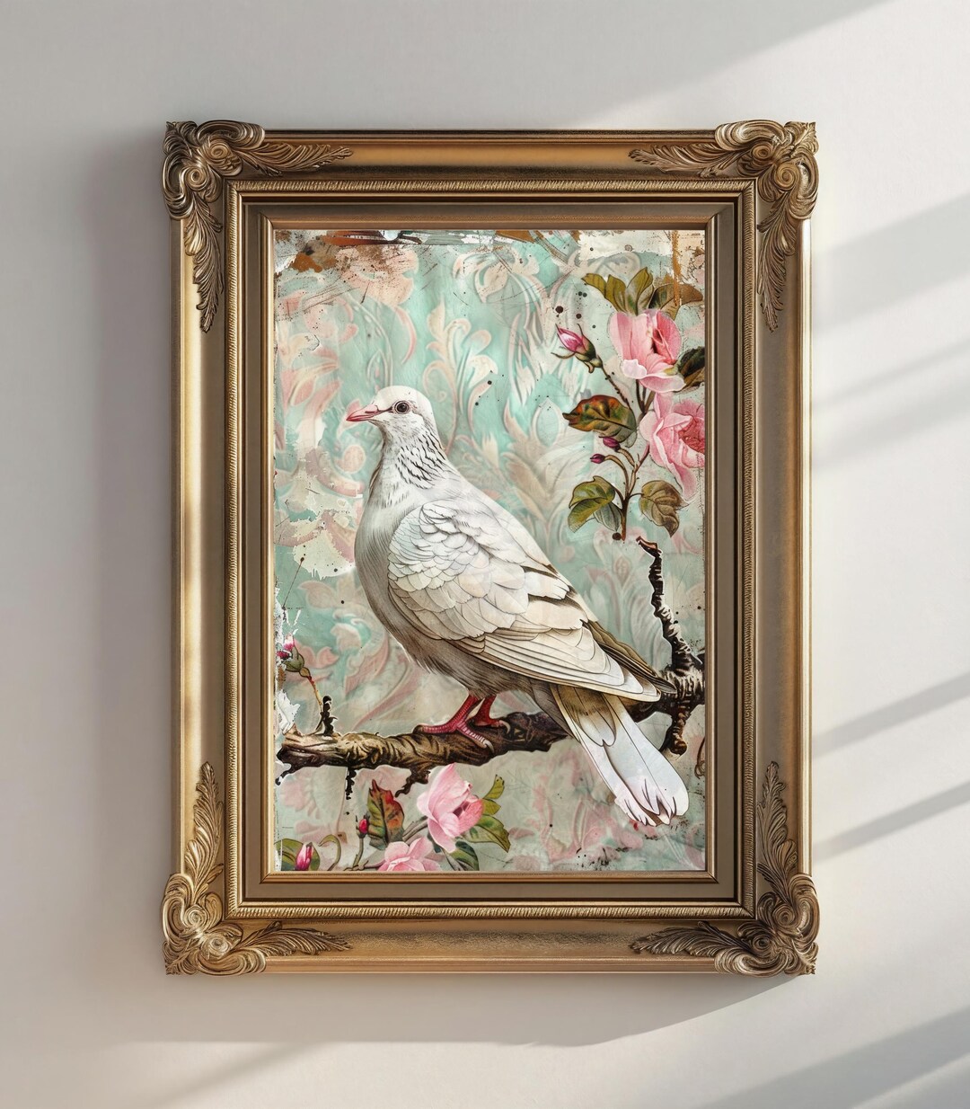 Dove Physical Poster Dove Wall Art Print Rolled Poster Bird Poster Bird ...