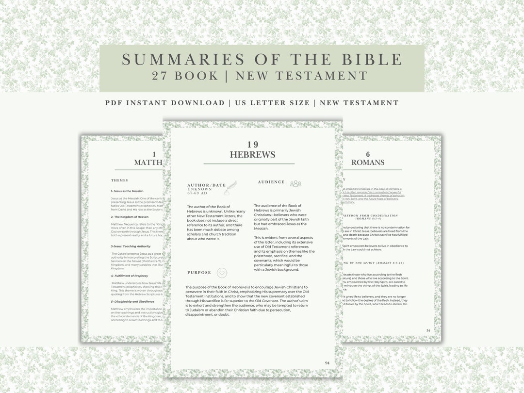 Bible Chapter Summary Printable Bible Study Bible Template Bible ...