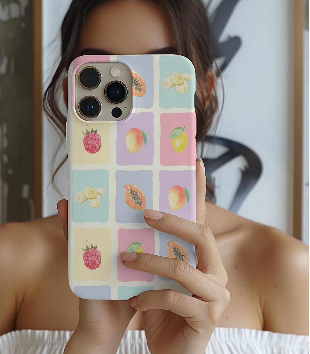 Strawberry Coquette iPhone Case Cute Pastel Fruit Collage Pastel Case ...