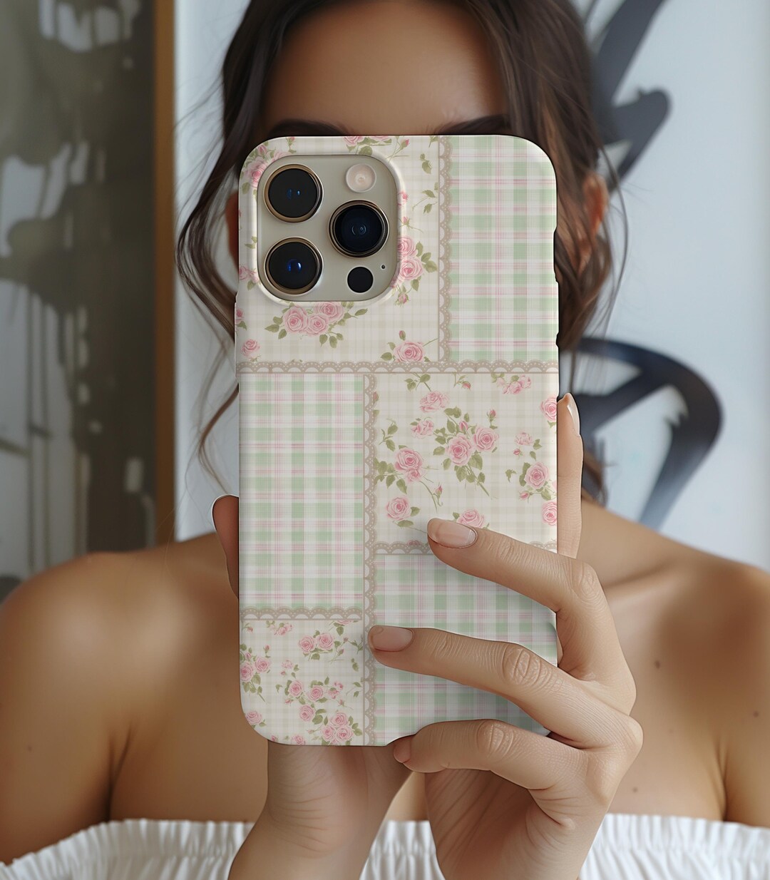 Floral Coquette Cute Collage iPhone Case Flower Retro Shabby Chic Phone ...