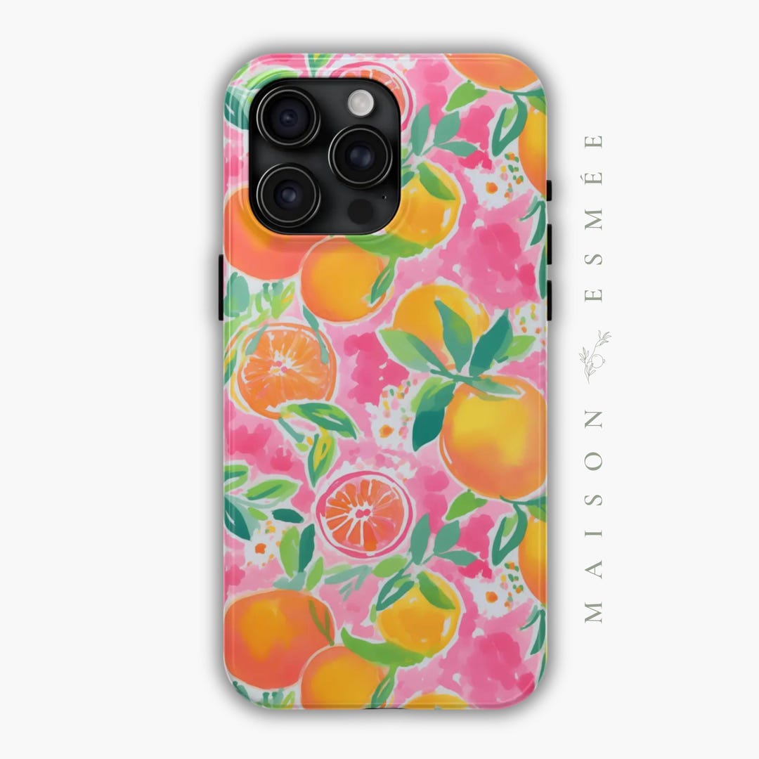 Summer Phone Case Cute Trendy Summer Colorful Fruit Cottagecore Coquette Lemon Orange iPhone 12 ...
