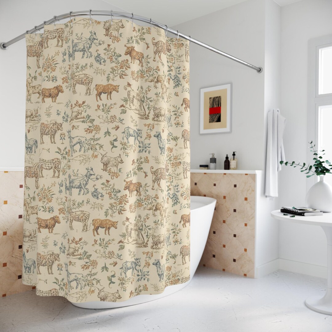 Farm Animal Shower Curtainnull