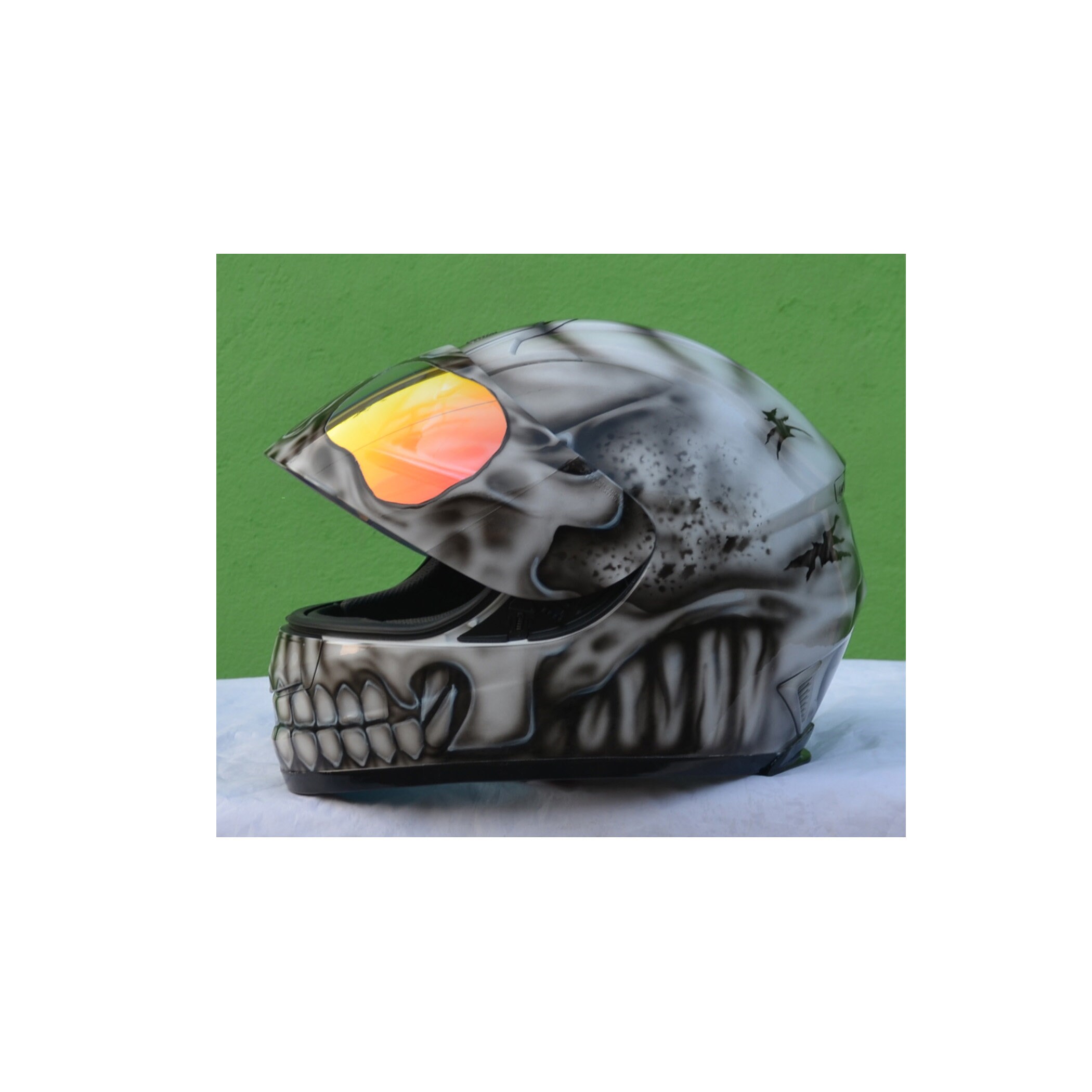 Full-face Custom Motorcycle Helmet ,motorcycle Skull Helmet ,custom ...