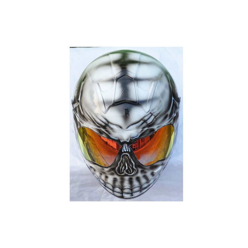 Full-face Custom Motorcycle Helmet motorcycle Skull Helmet - Etsy