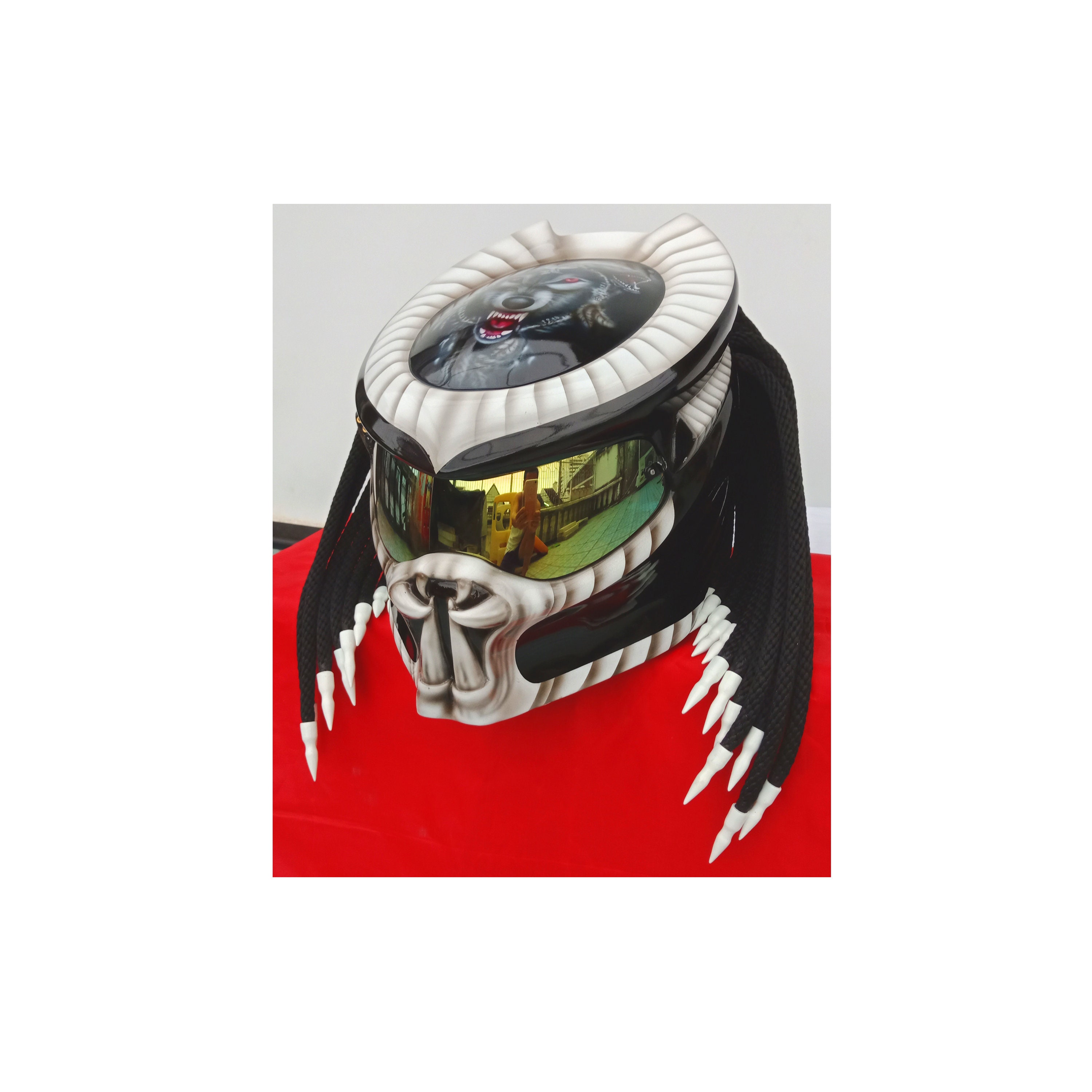Full-face Predator Motorcycle Helmet custom Predator | Etsy