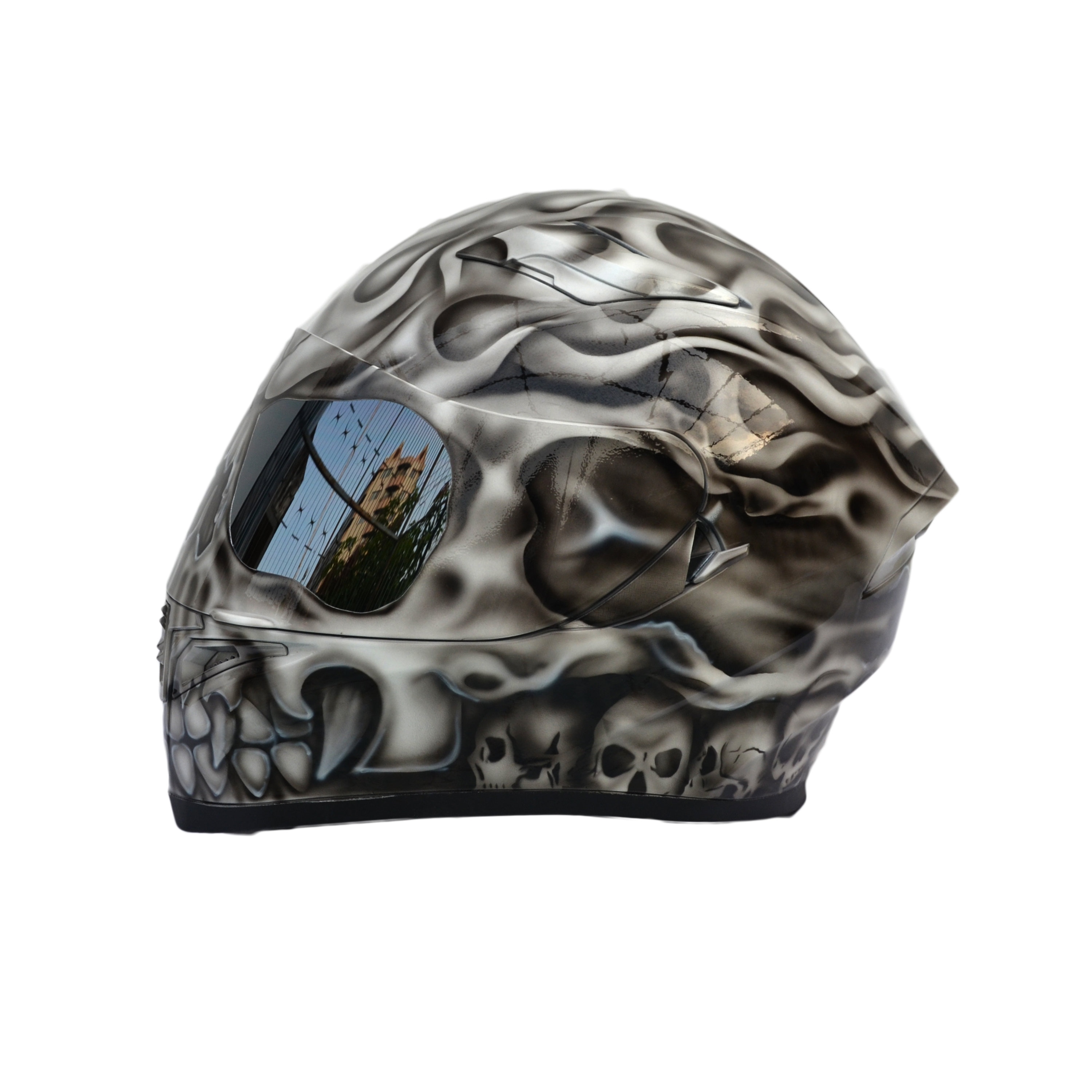 Full-face Custom Motorcycle Helmet motorcycle Skull Helmet - Etsy