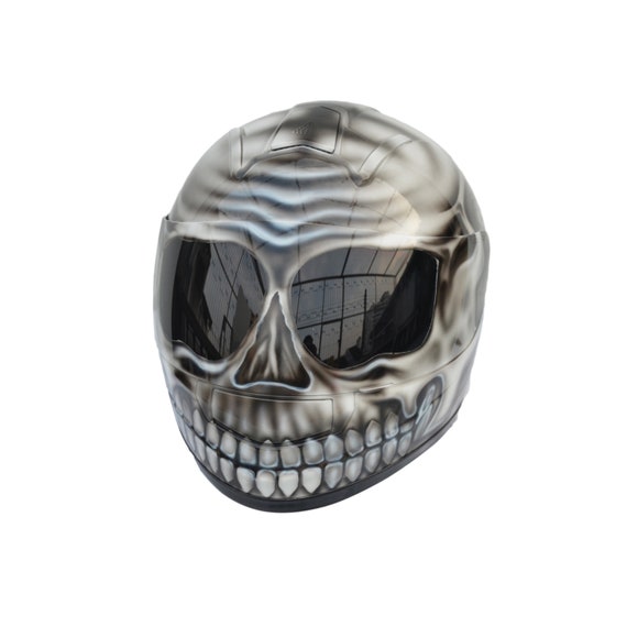 Full-face Custom Motorcycle Helmet motorcycle Skull Helmet - Etsy