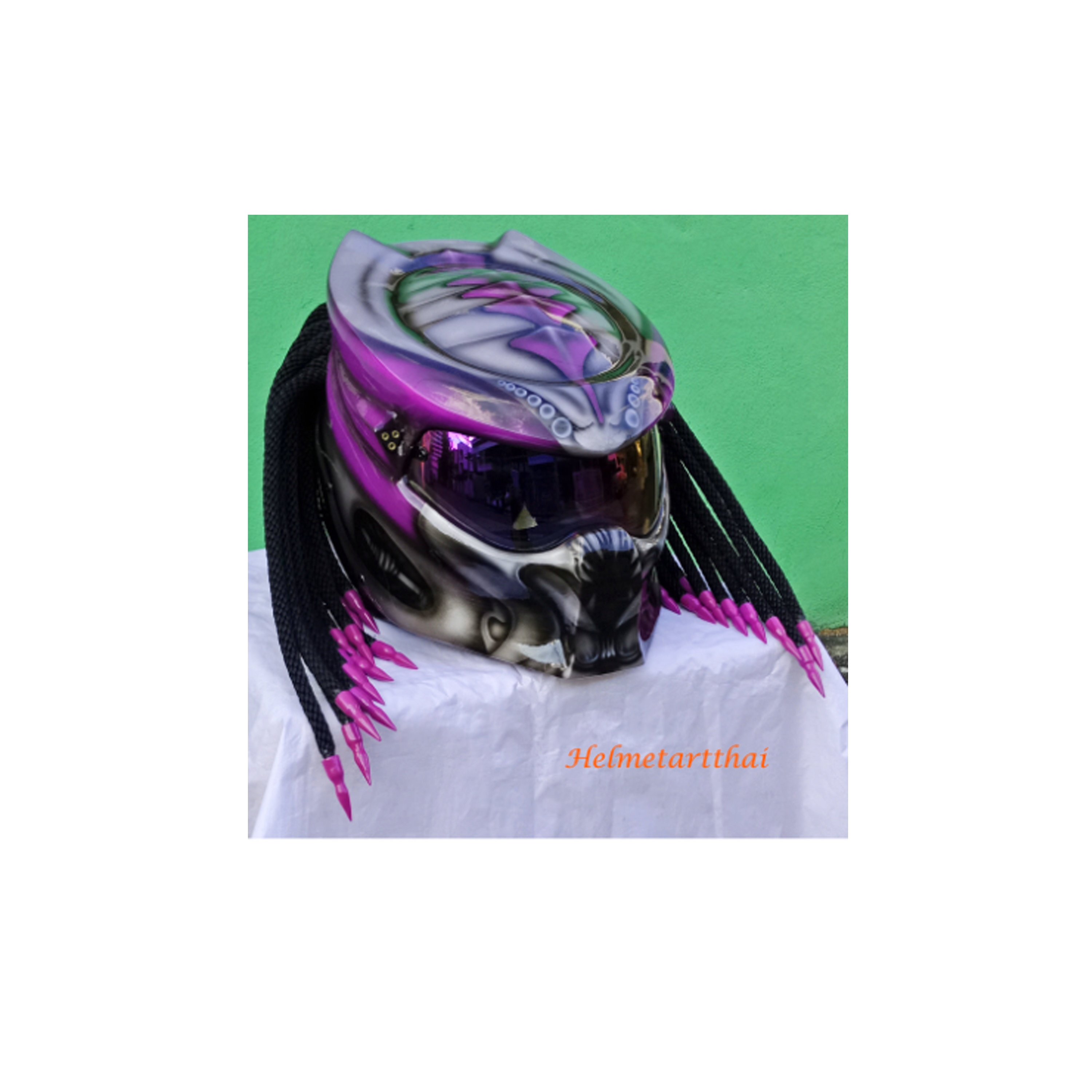 Full-face Predator Motorcycle Helmet custom Predator | Etsy