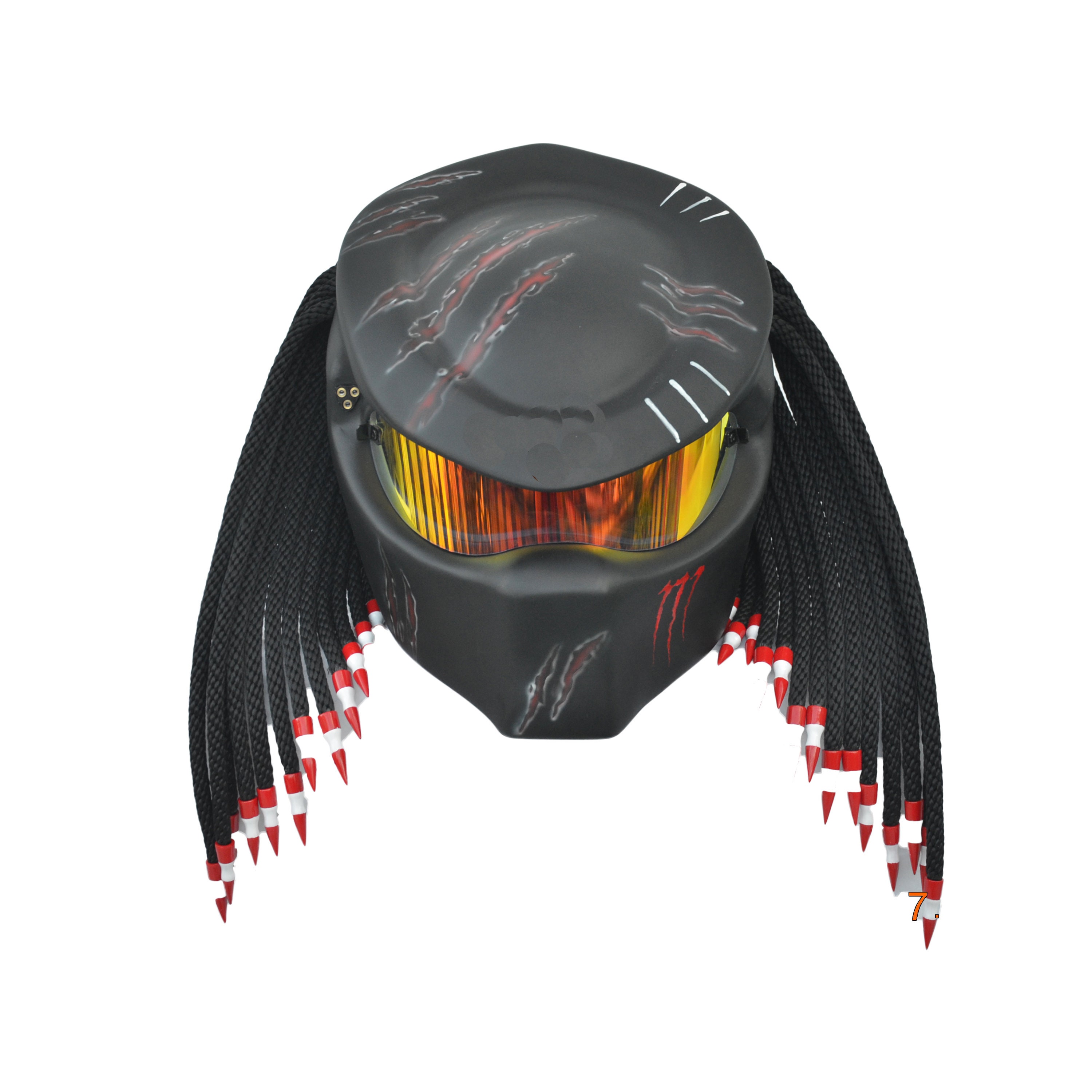 Carbon Helmet Predator Motorcycle Helmets Predator Orange - Chaos ...