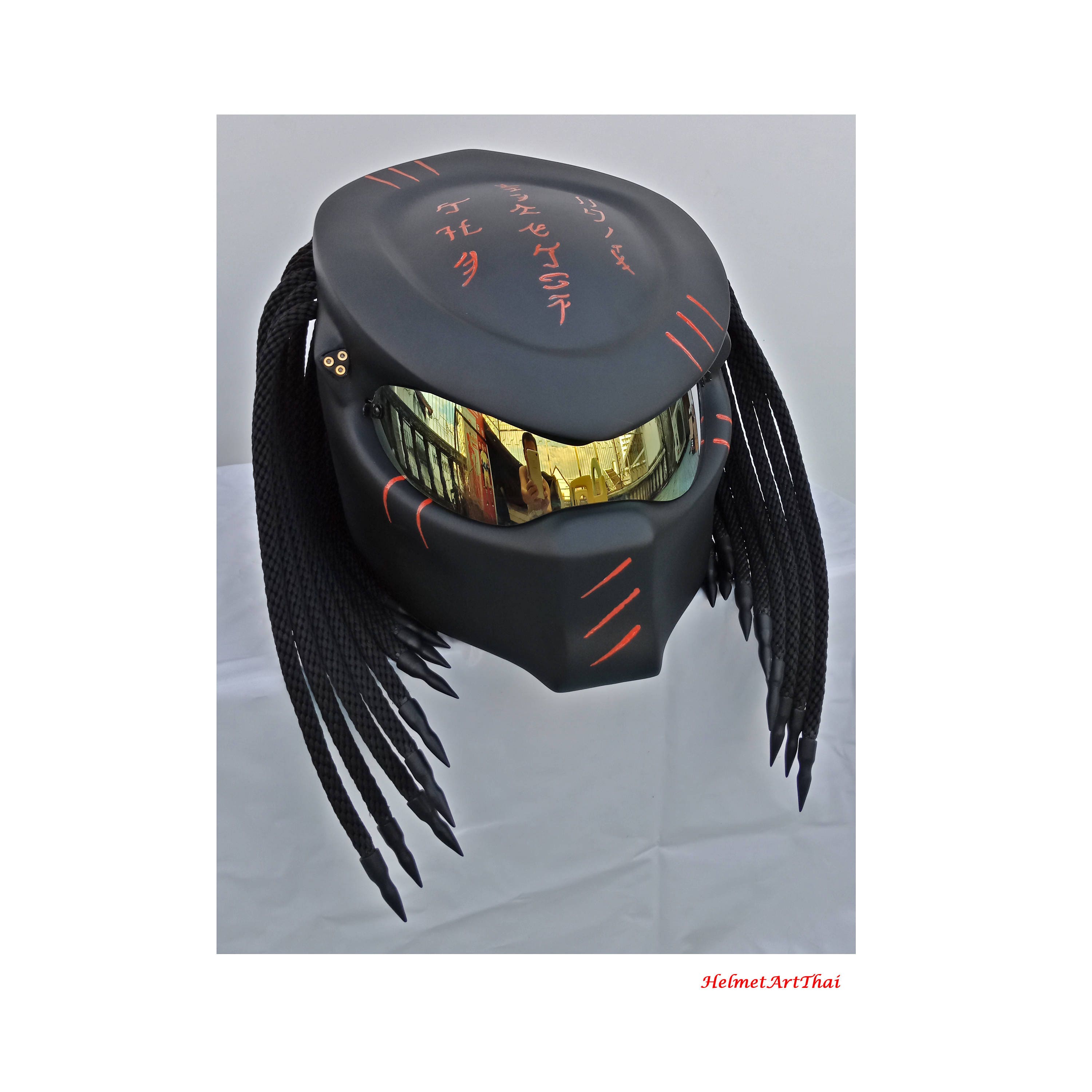 Full-face Predator Motorcycle Helmet custom Predator | Etsy