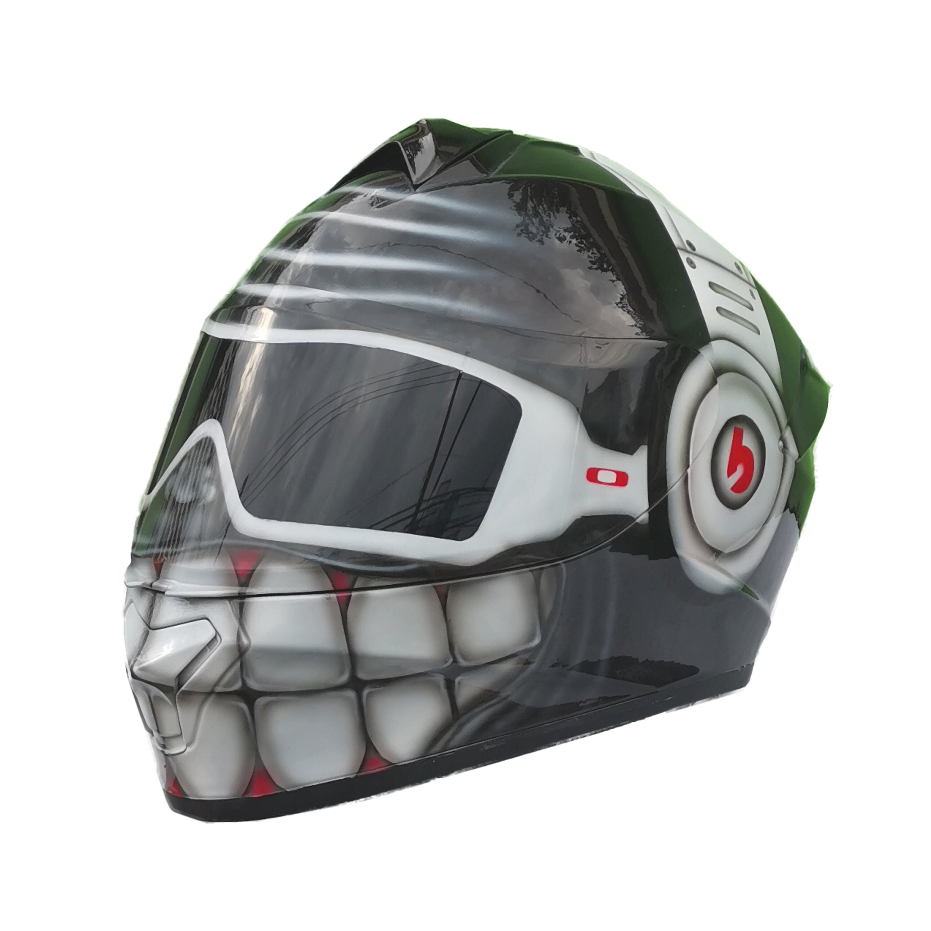 Full-face Custom Motorcycle Helmet motorcycle Skull Helmet | Etsy