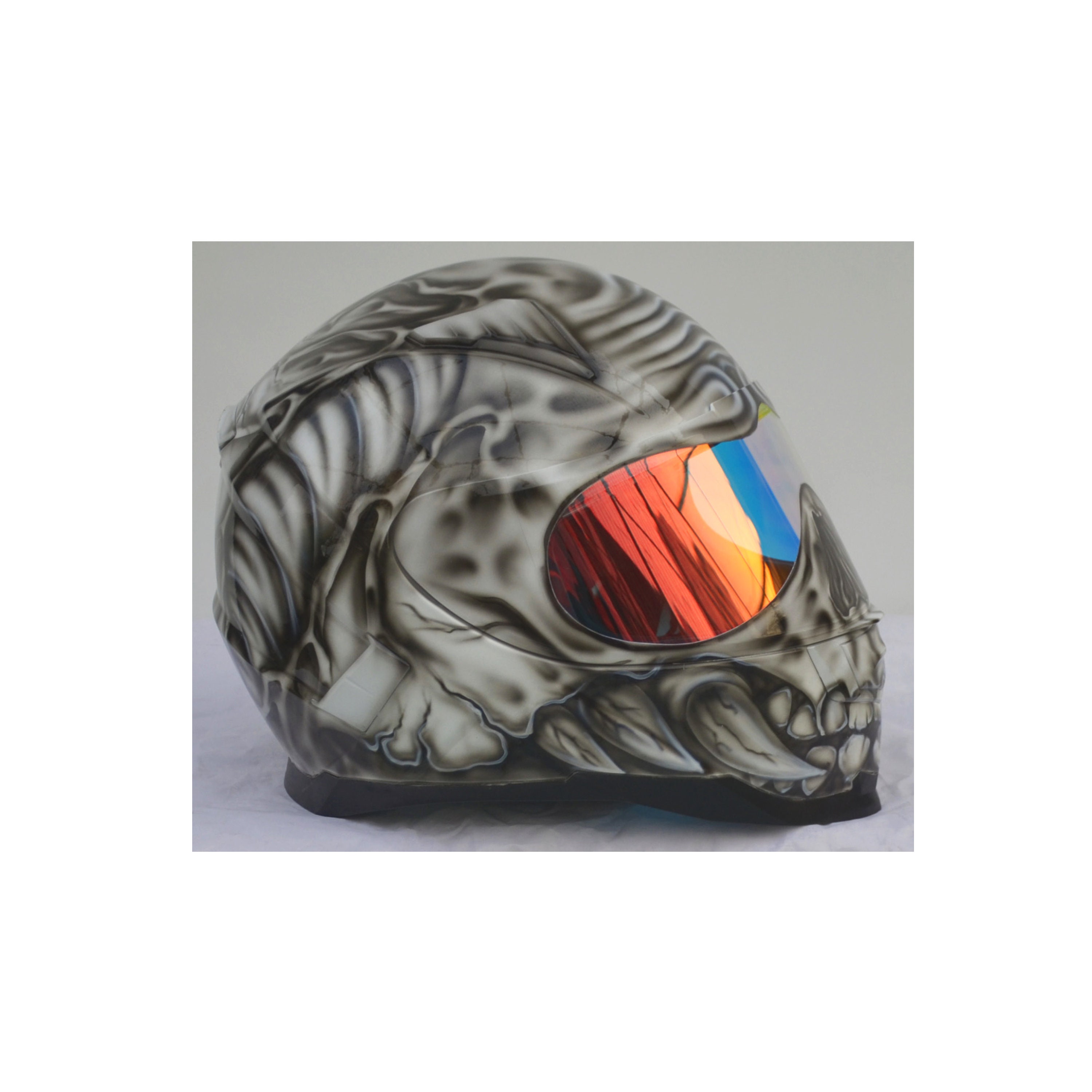 Full-face Custom Motorcycle Helmet motorcycle Skull Helmet - Etsy