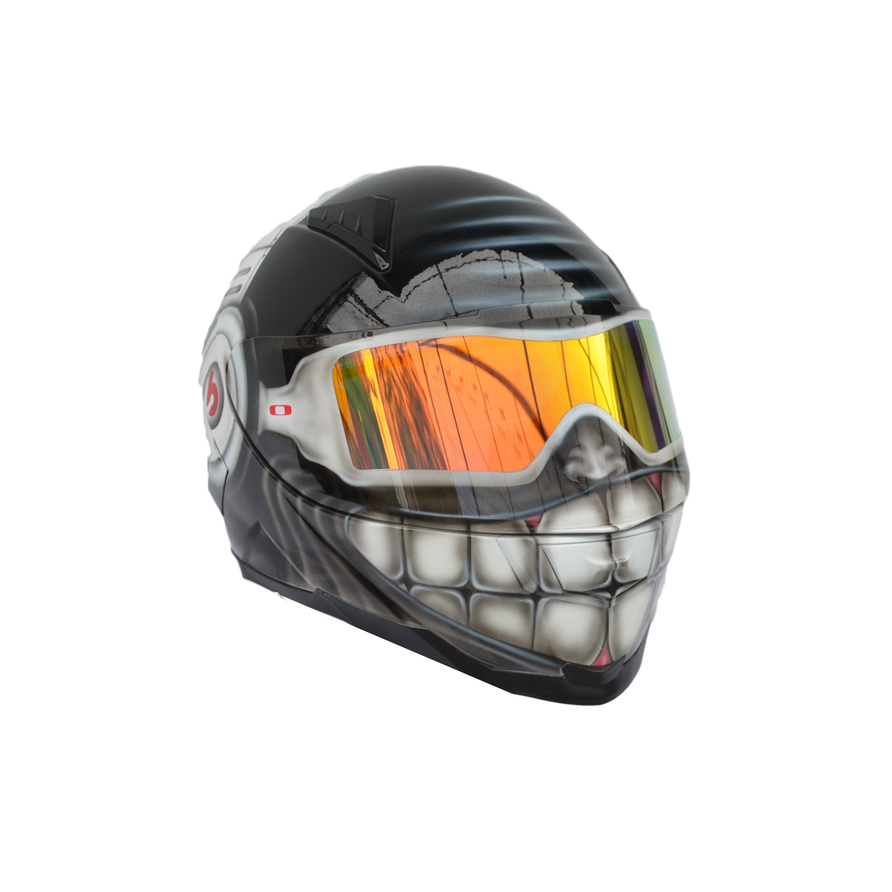 Full-face Custom Motorcycle Helmet motorcycle Skull Helmet | Etsy