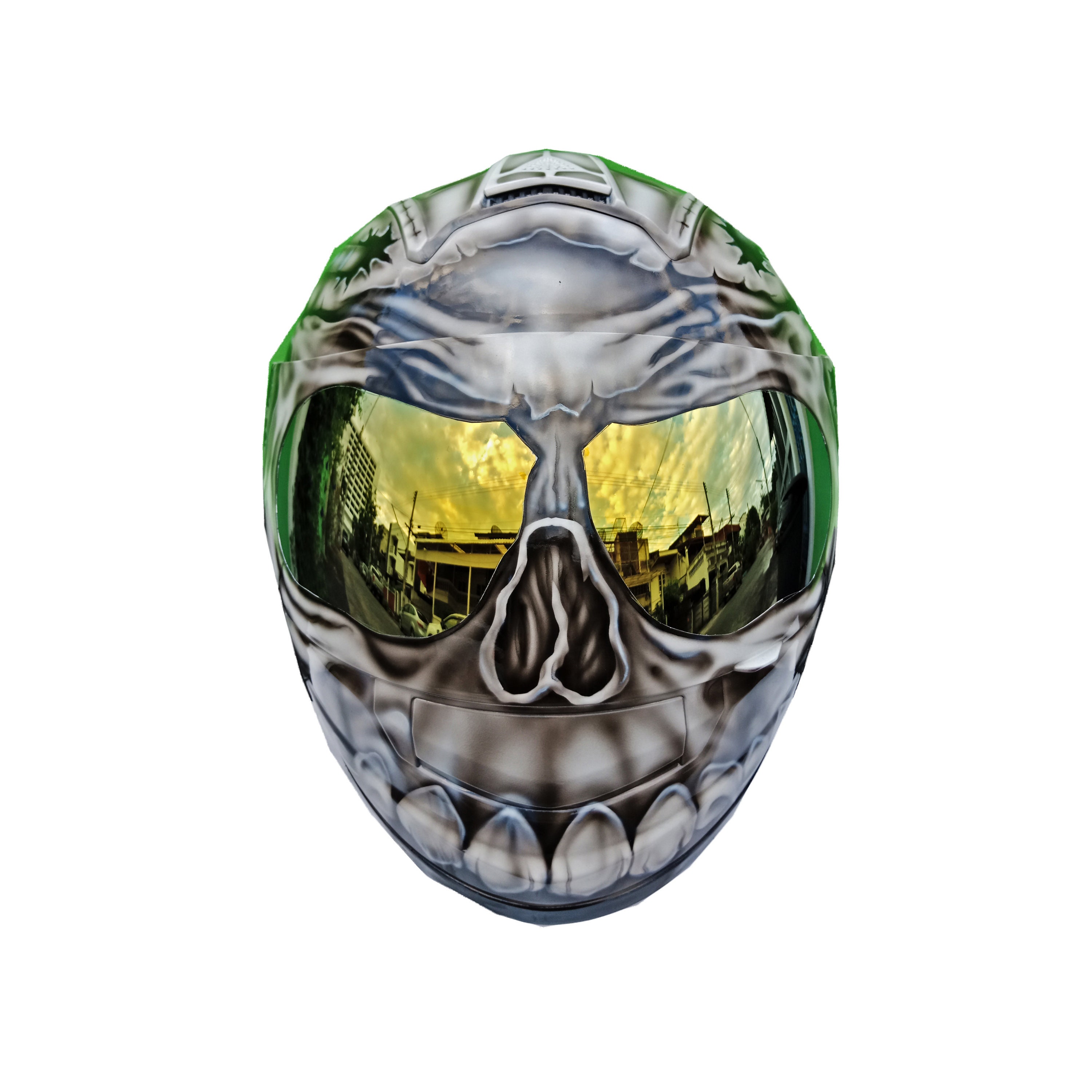 Full-face Custom Motorcycle Helmet motorcycle Skull Helmet - Etsy