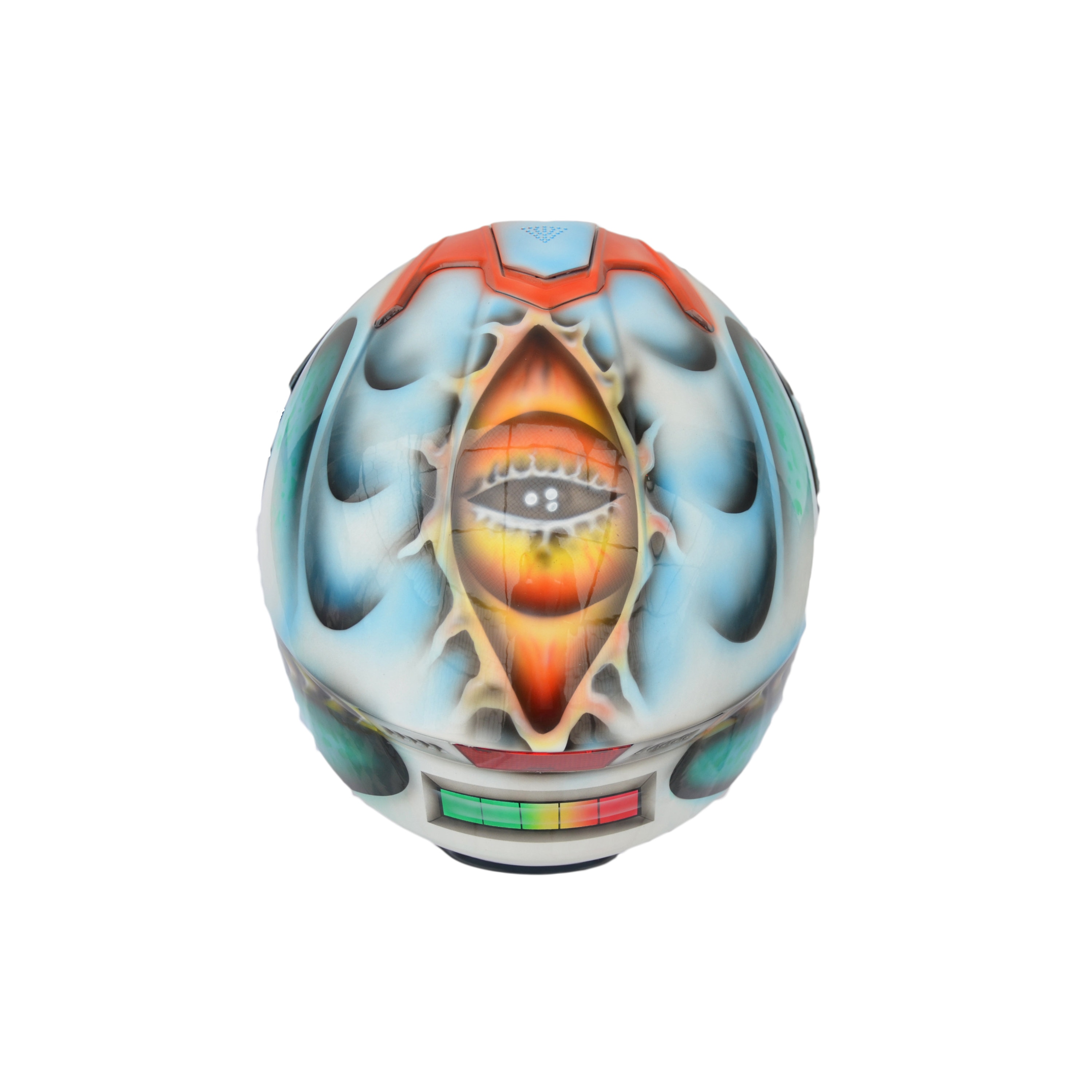 Handmade Airbrushed Skull Motorcycle Helmet, Full-face, DOT/ECE ...