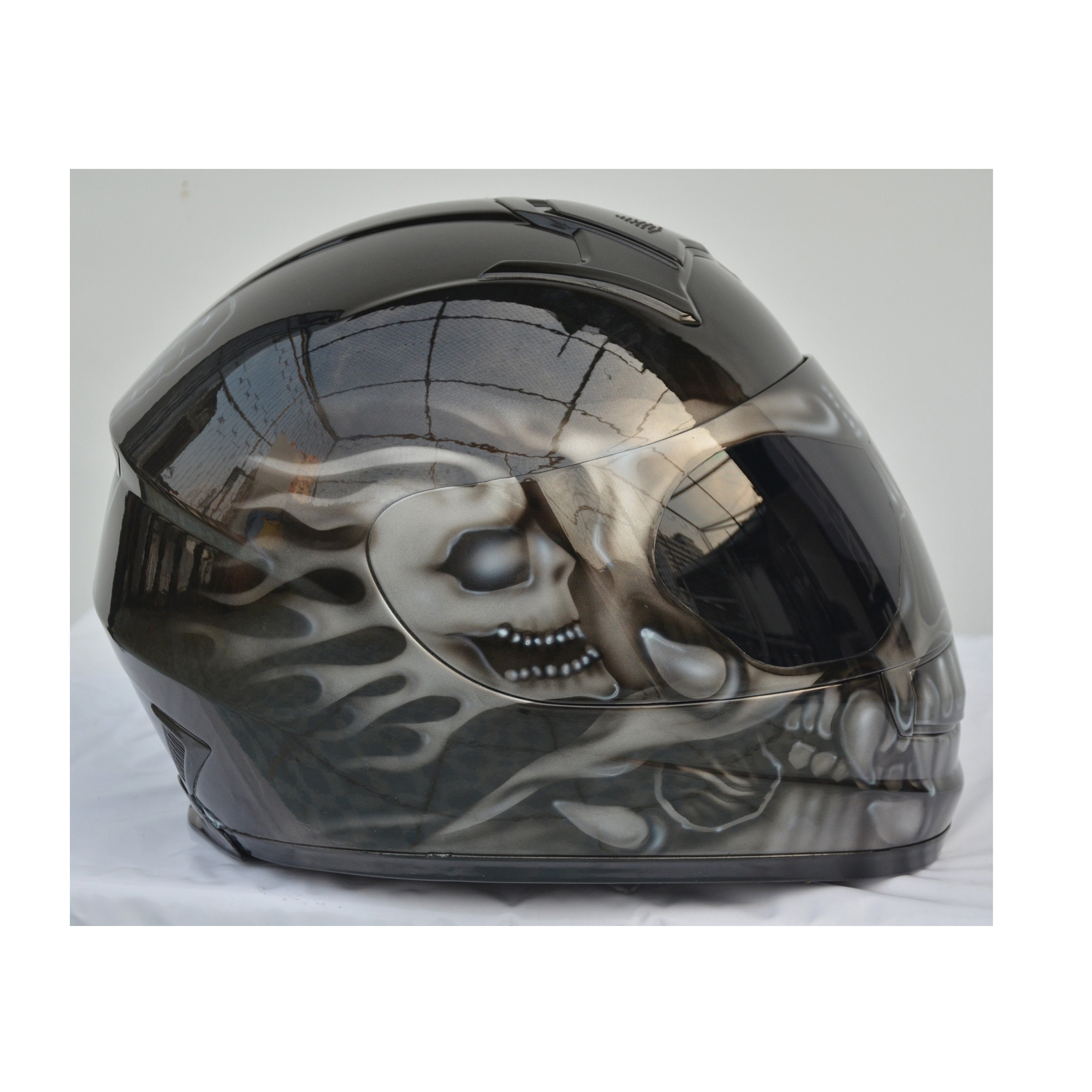 Full-face Custom Motorcycle Helmet motorcycle Skull Helmet - Etsy