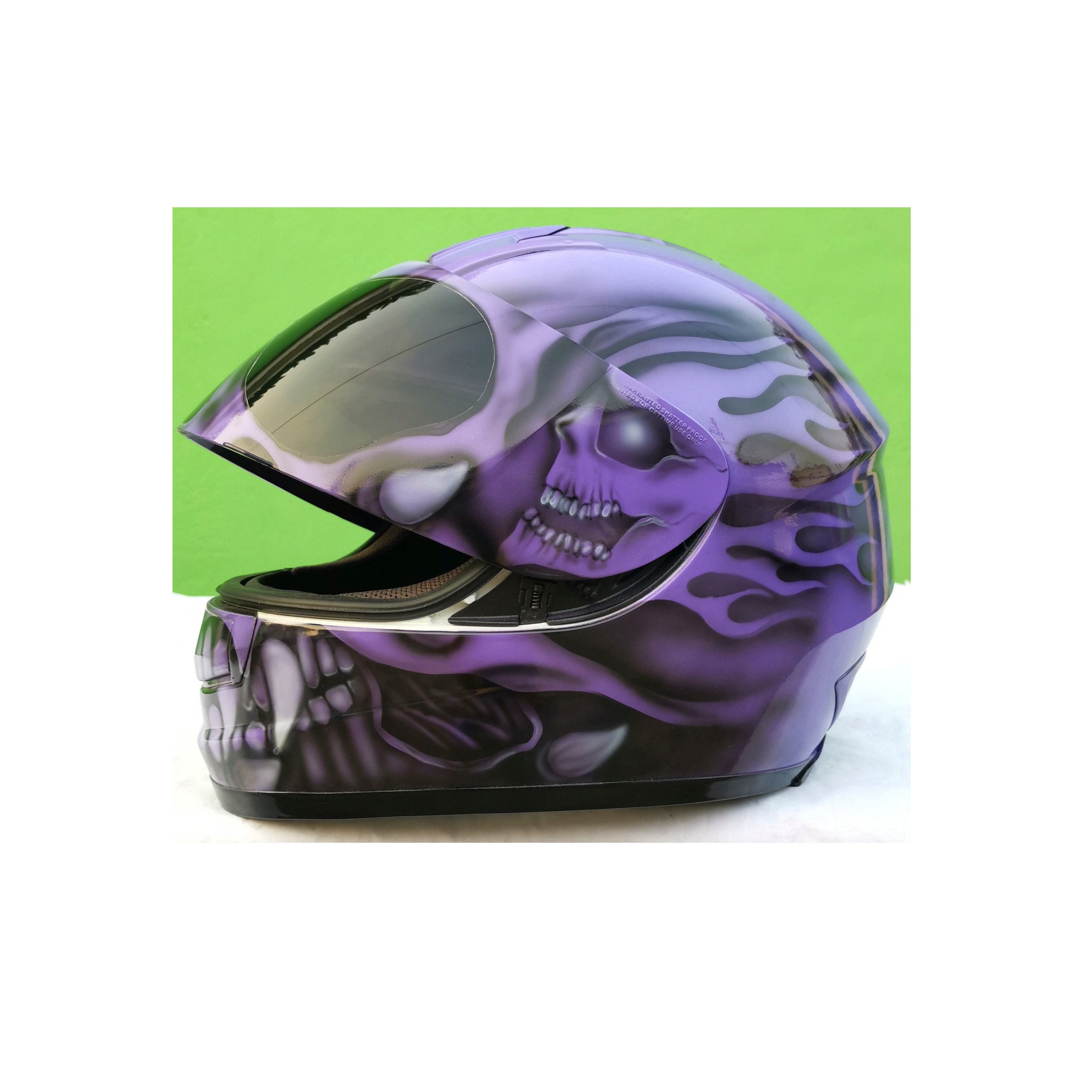 Full-face Custom Motorcycle Helmet motorcycle Skull Helmet | Etsy