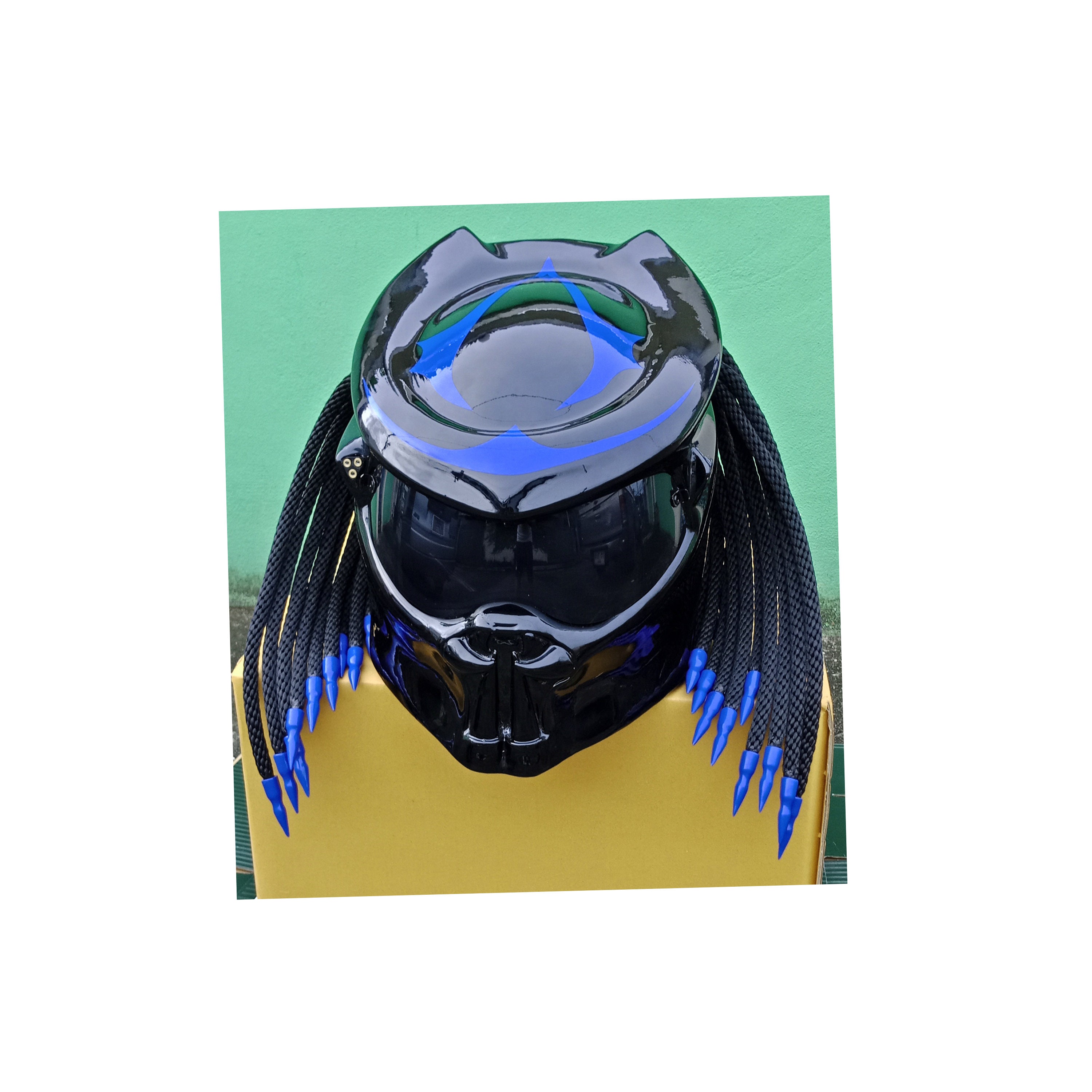Predator Helm, Custom Helm, handgemachter Helm, Airbrush Helm ...