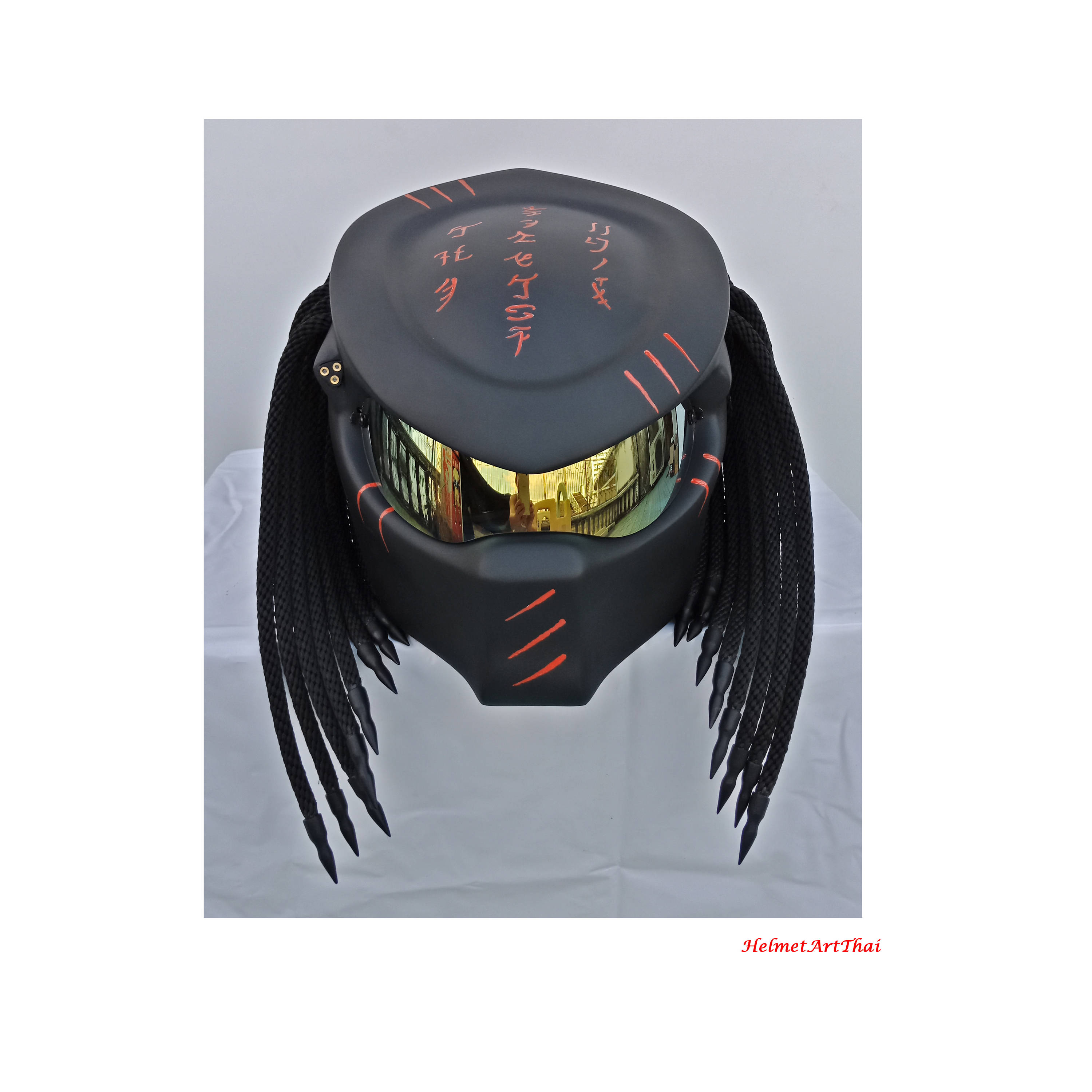 Full-face Predator Motorcycle Helmet custom Predator | Etsy