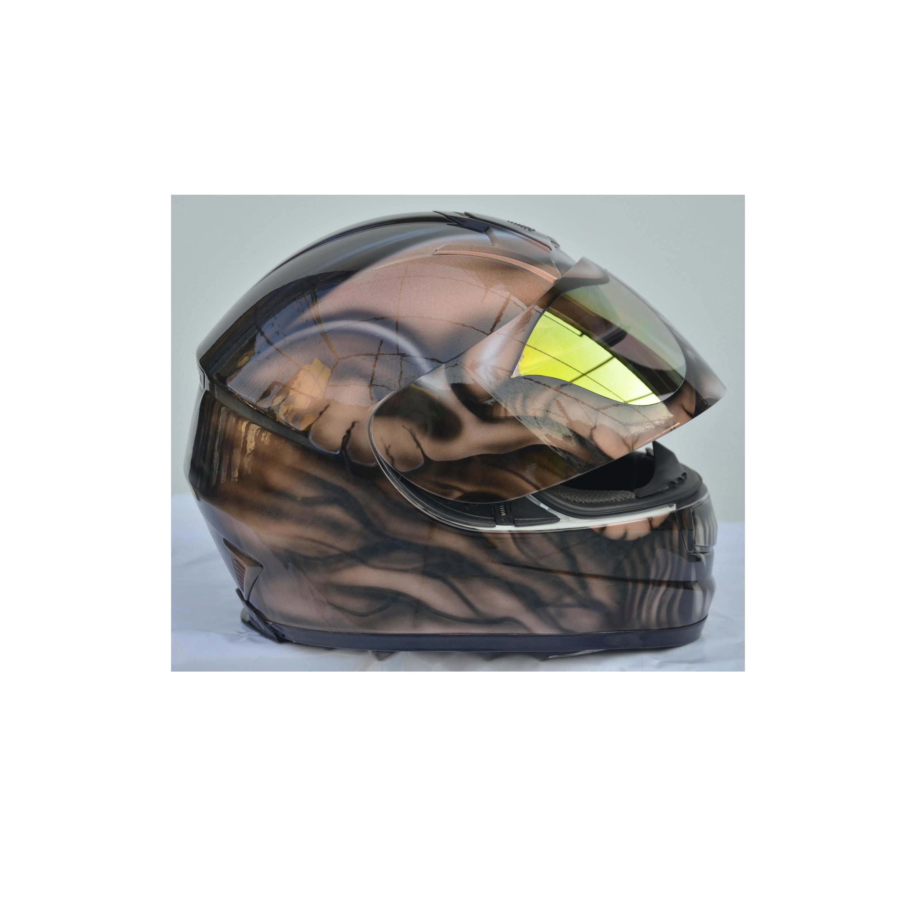 Full-face Custom Motorcycle Helmet motorcycle Skull Helmet | Etsy