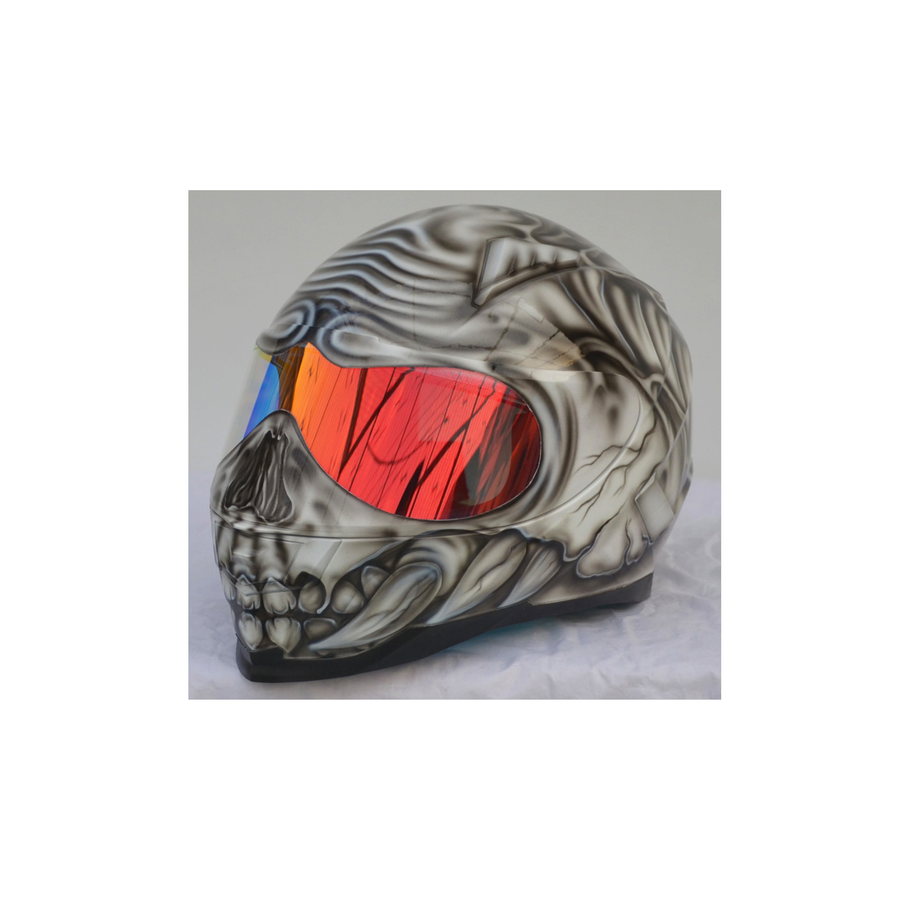 Full-face Custom Motorcycle Helmet motorcycle Skull Helmet - Etsy